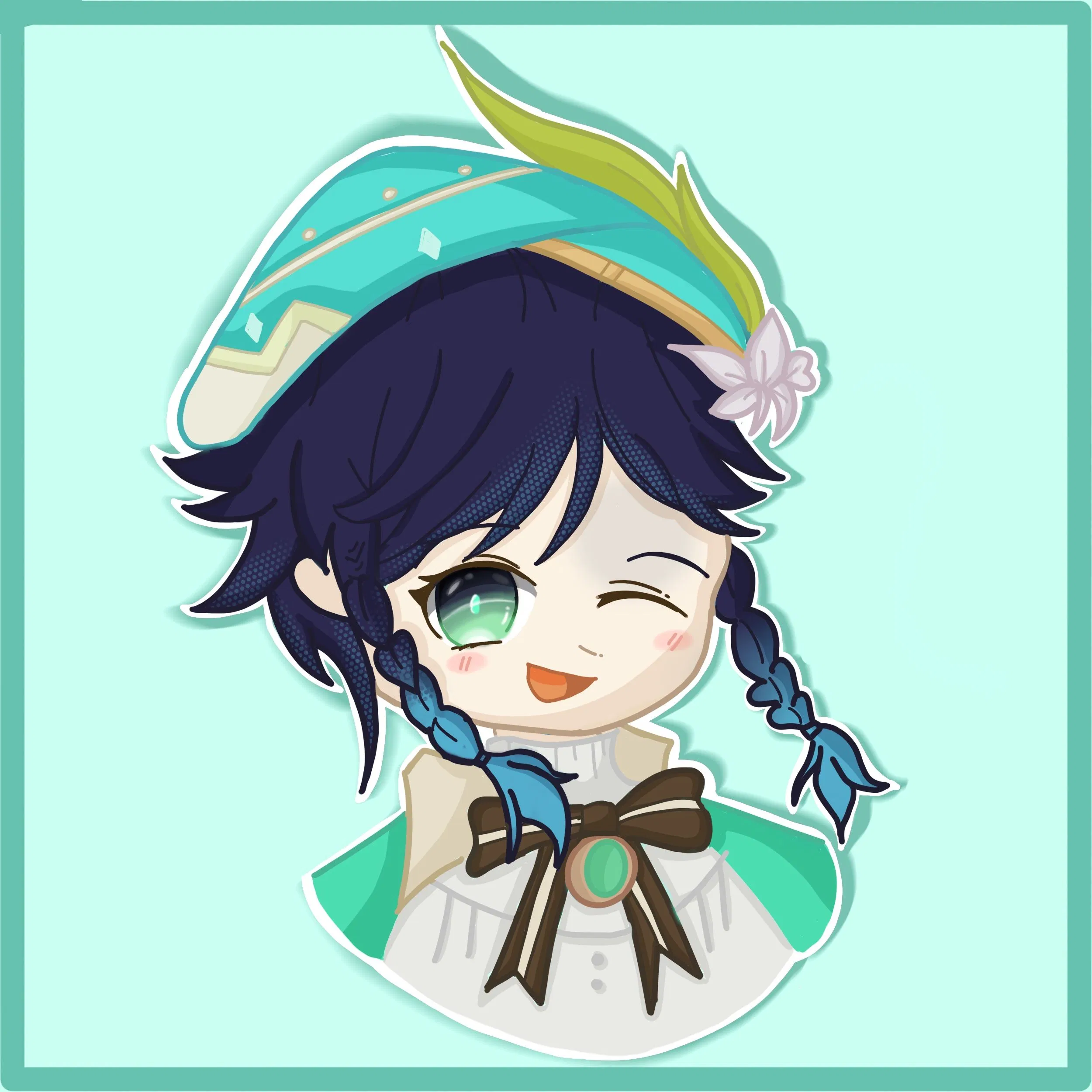 Venti in Chibi Style Genshin Impact | HoYoLAB