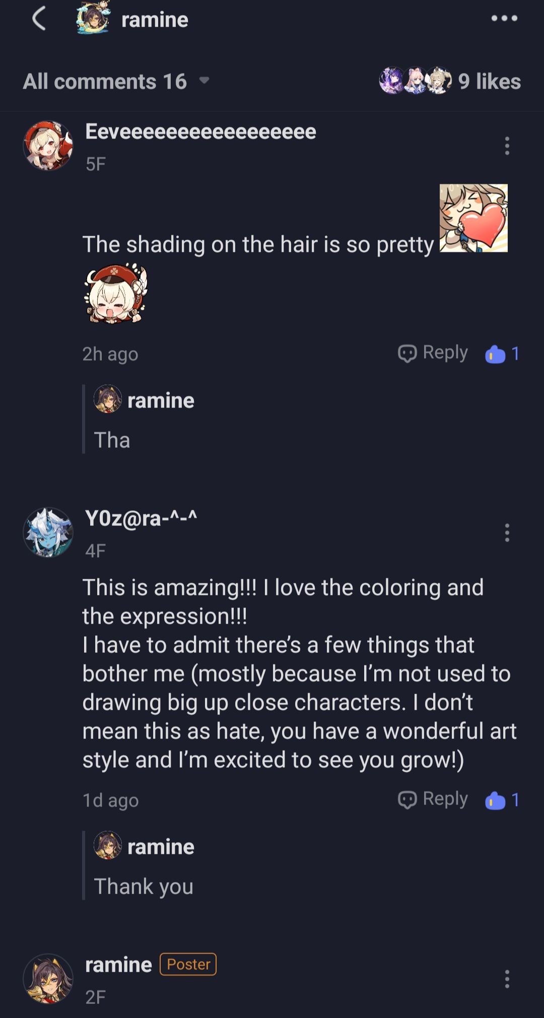 thank you very much for these nice comments under my clorinde drawing ...