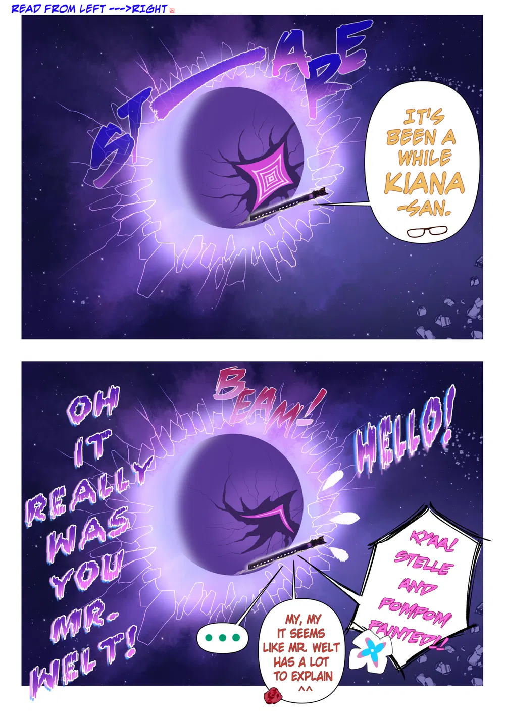 Honkai Star Rail and Honkai Impact 3rd fan comic featuring the Cocoon ...
