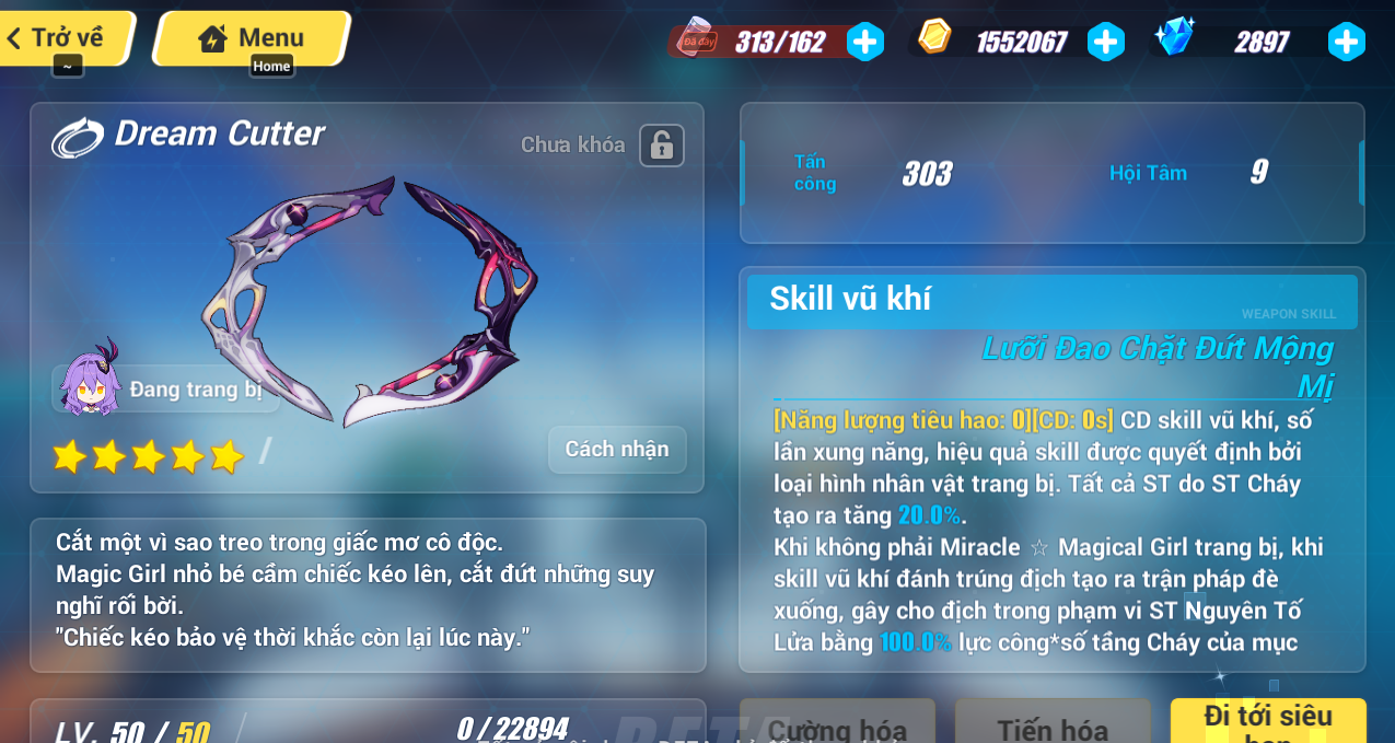 Nội tại về món vũ khí "Dream Cutter" và "Dream Cutter: Polar Star ...