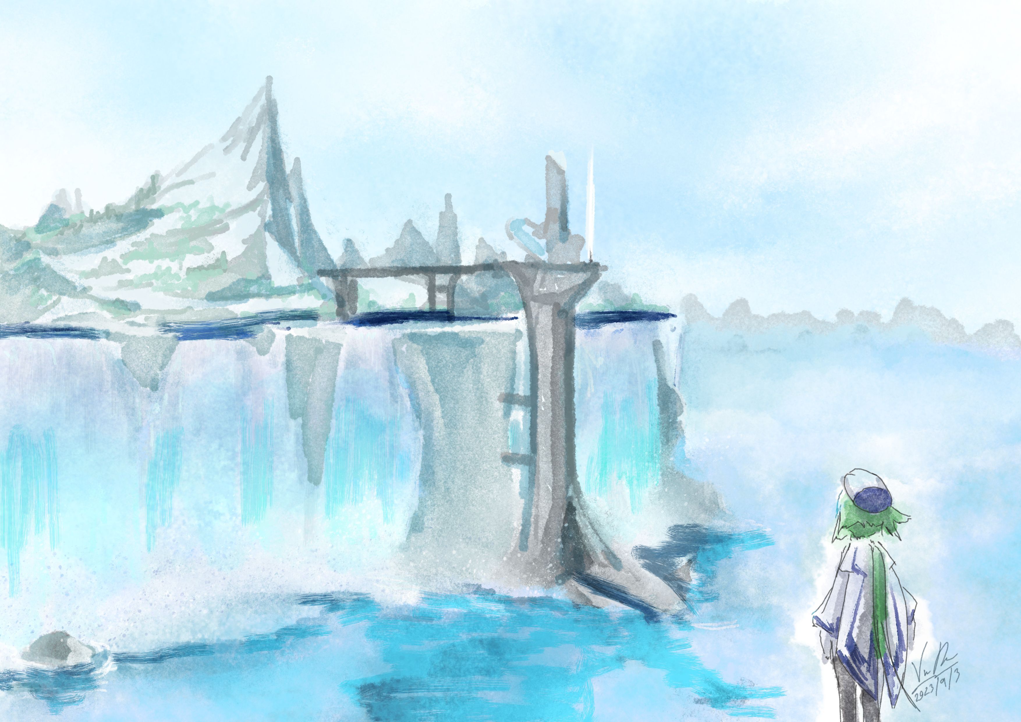Frontier - ent - water color art style Genshin Impact | HoYoLAB