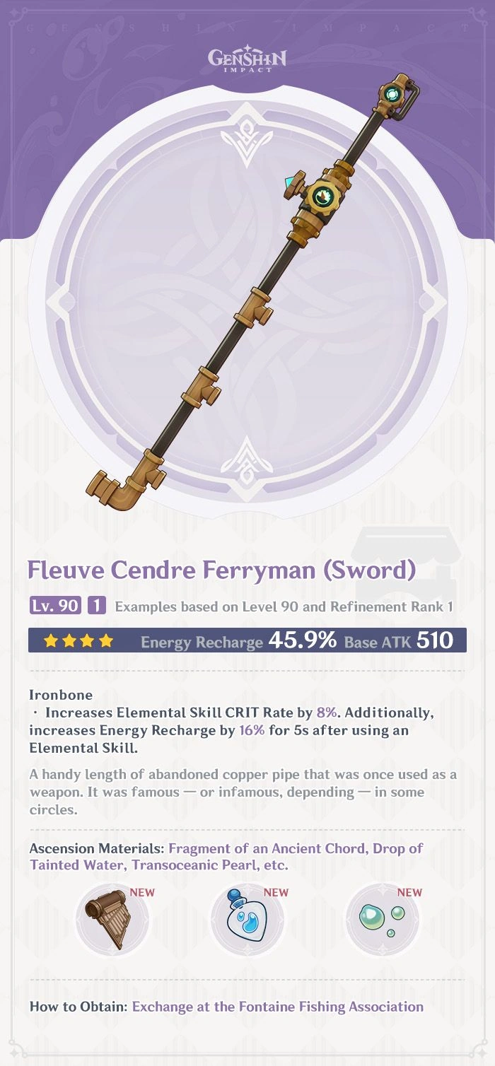 [v4.0] full guide to R5-ing the fleuve cendre ferryman (the pipe sword)! Genshin Impact | HoYoLAB