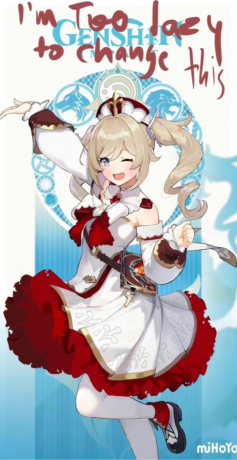 old pyro barbara design i made like months ago- Genshin Impact | HoYoLAB