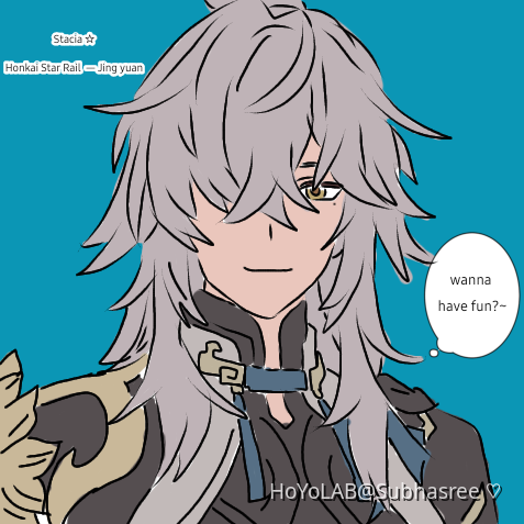 my jing yuan drawing 🫶 ️ Honkai: Star Rail | HoYoLAB