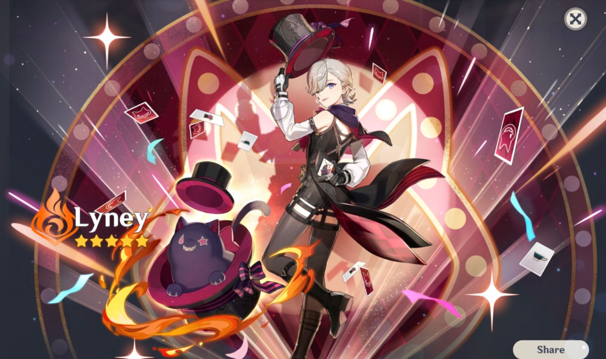 lyney and his signature weapon 🃏🪄 Genshin Impact | HoYoLAB