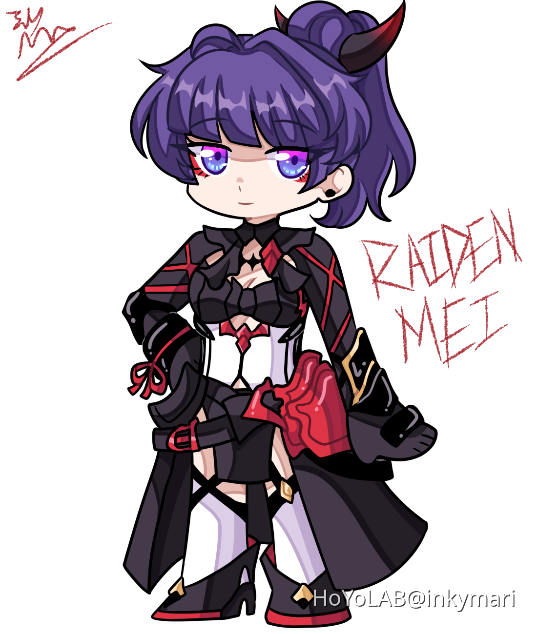 Raiden Mei [chibi version] Honkai Impact 3rd | HoYoLAB