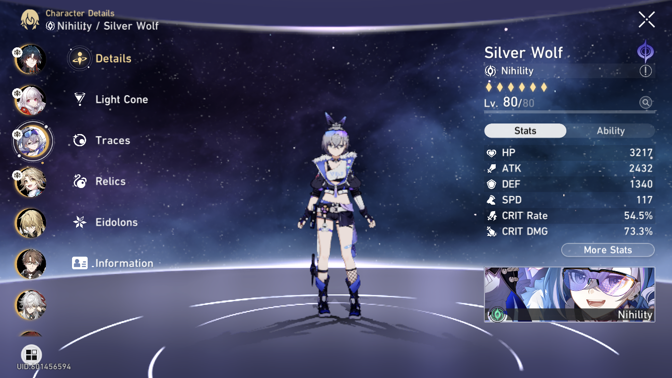My stellaron hunters in maximum upgrades (except Kafka, I’m sorry ...