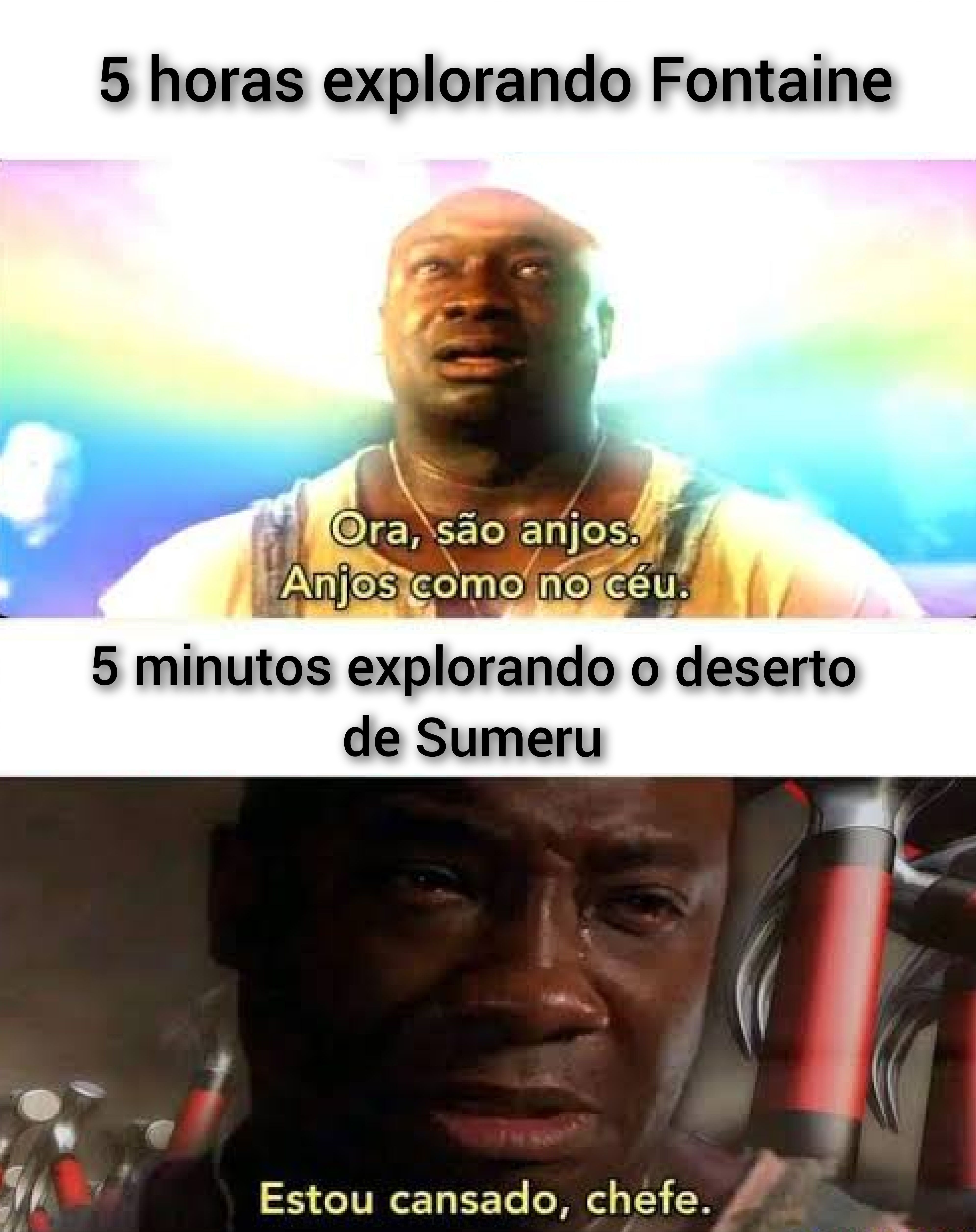 Eu literalmente so passei pelo deserto de sumero so pra chegar em ...