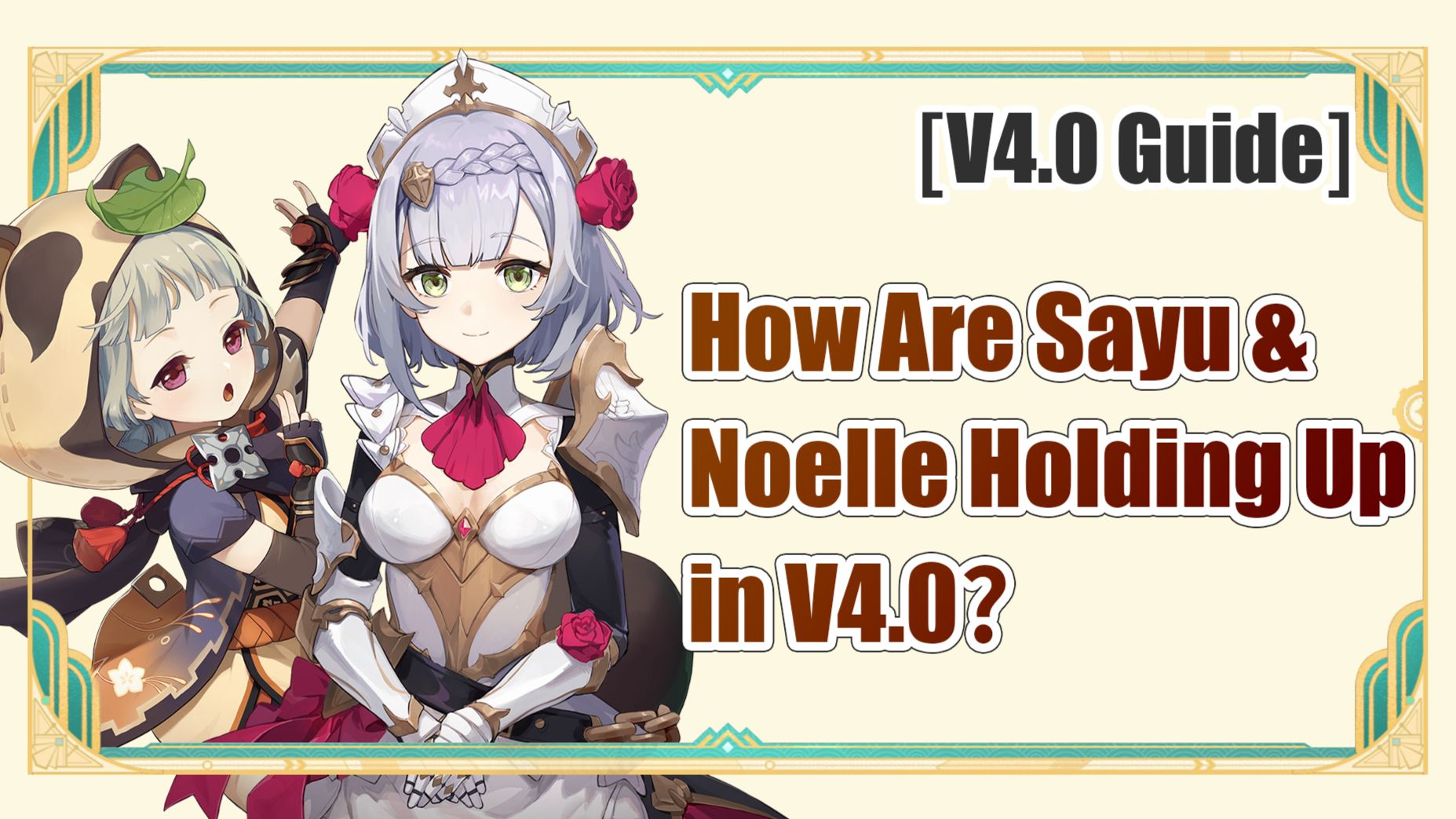 [V4.0] Second Half Banners | How Are the 4-Star Characters Sayu ...