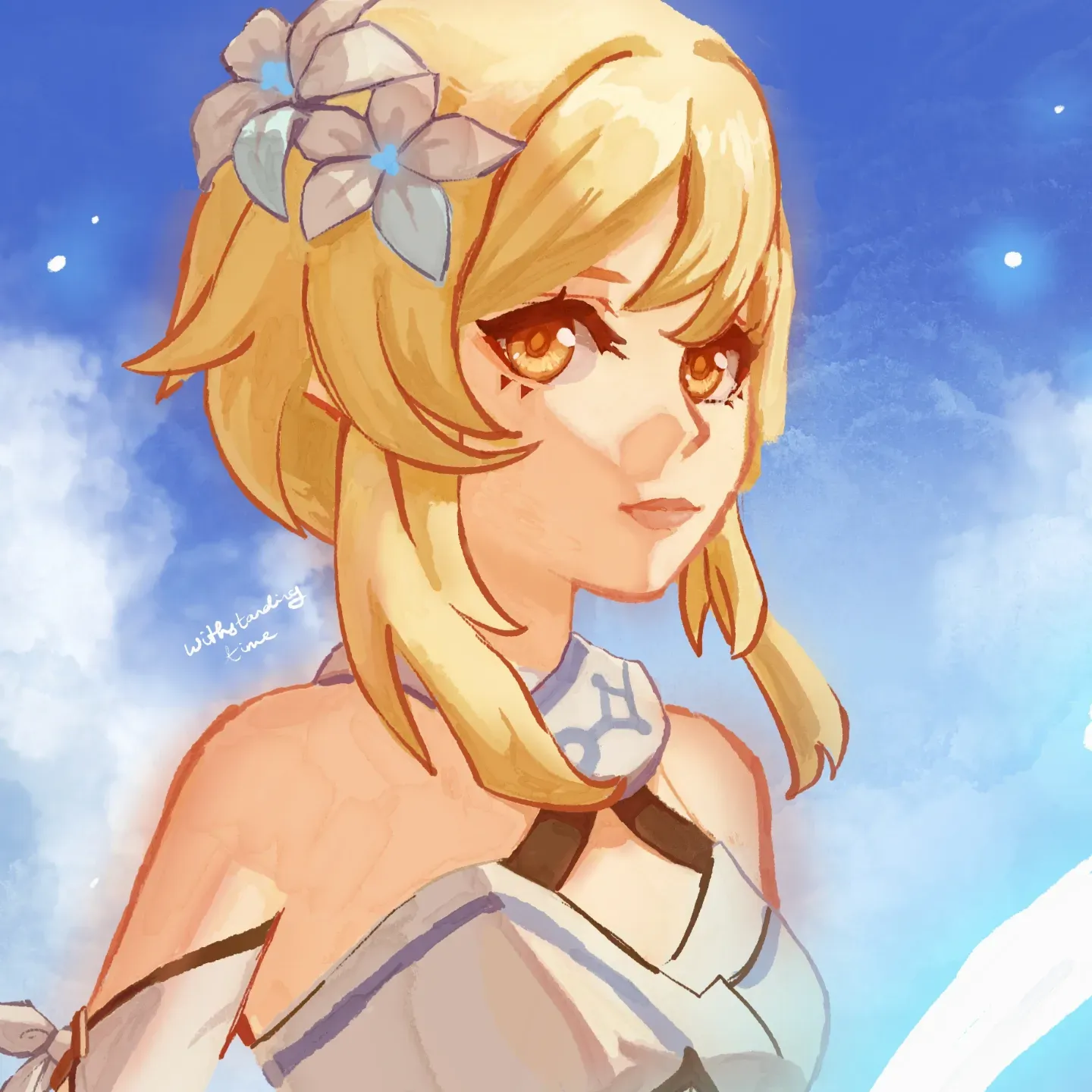 lumine painting~ Genshin Impact | HoYoLAB