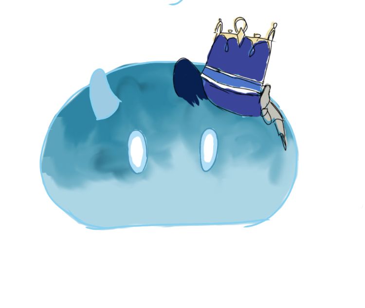 Hydro slime with Focalors hat Genshin Impact | HoYoLAB