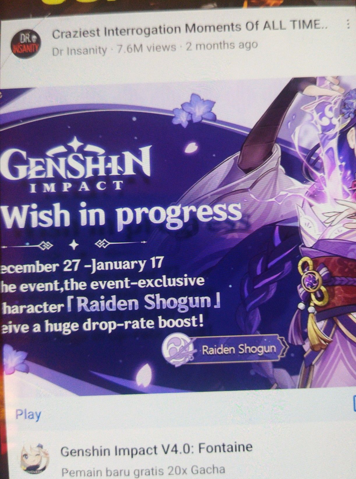 Raiden Shogun Re-run is coming Genshin Impact | HoYoLAB