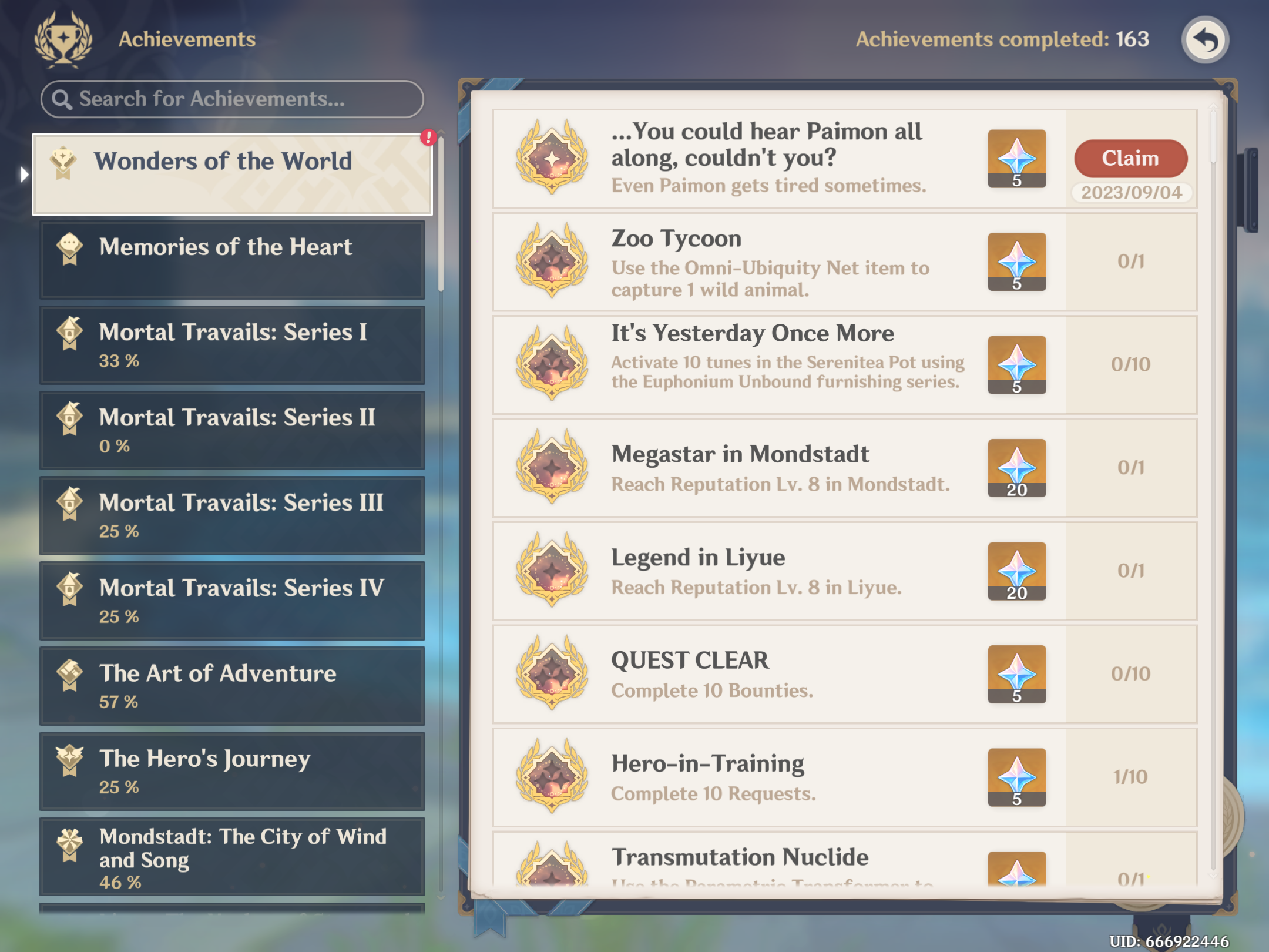 Secret achievement Genshin Impact | HoYoLAB