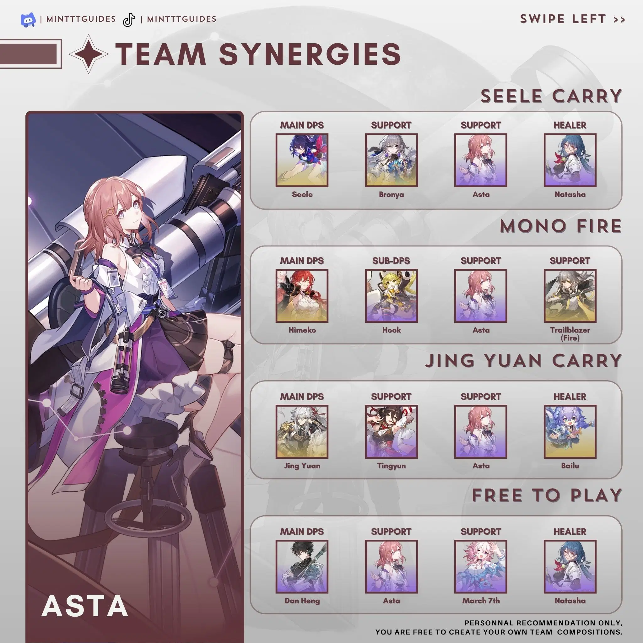 ASTA - BUILD GUIDE (V1.3) | HONKAI: STAR RAIL Honkai: Star Rail | HoYoLAB