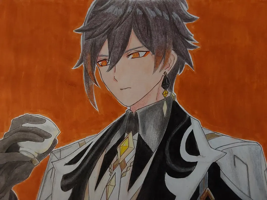 Zhongli drinks tea :D (or coffe :D) Genshin Impact | HoYoLAB