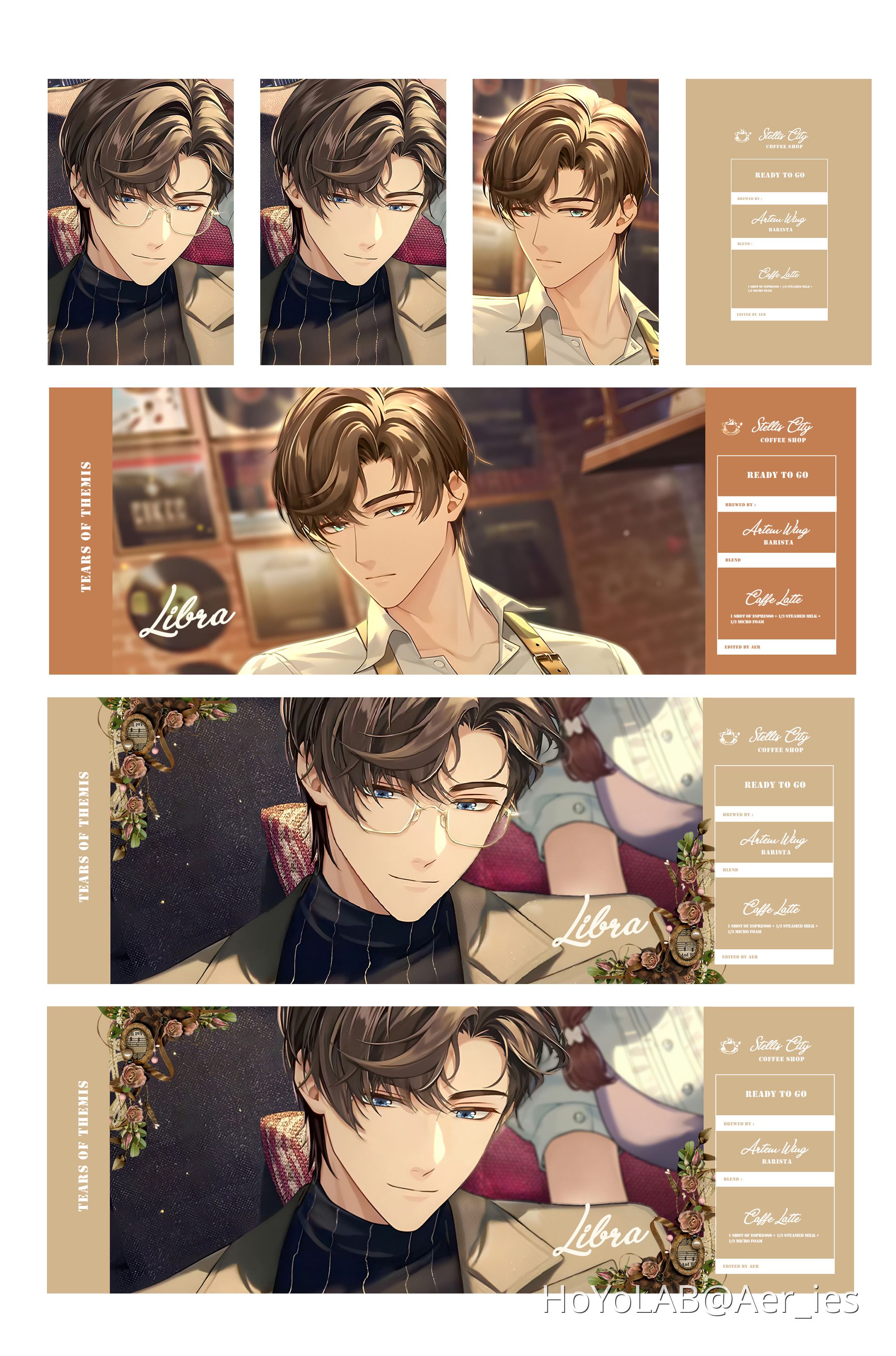 artem & marius new ssr cards- fanmade edit (pcs/ tickets ver) Tears of ...