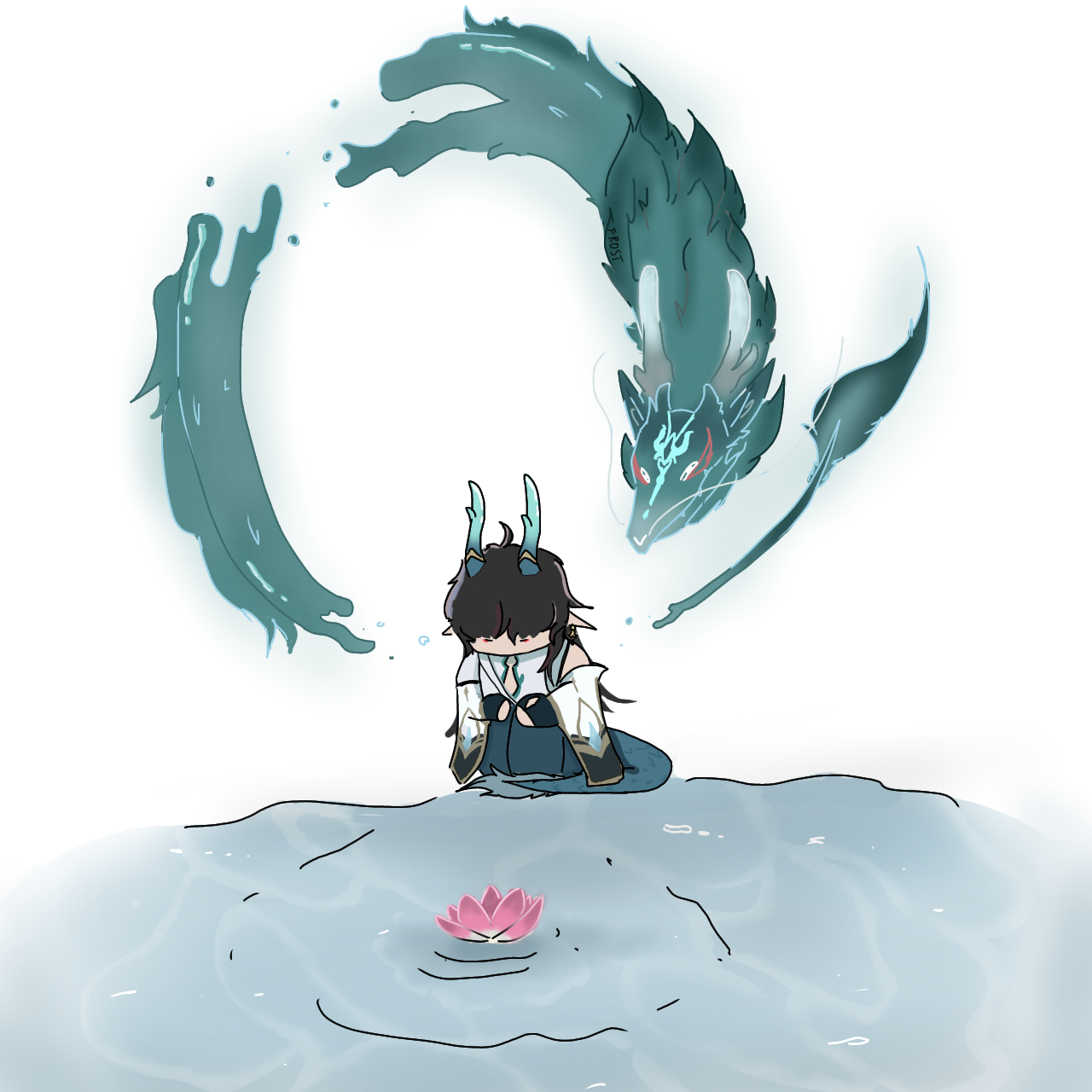 A dragon watching the water Honkai: Star Rail | HoYoLAB