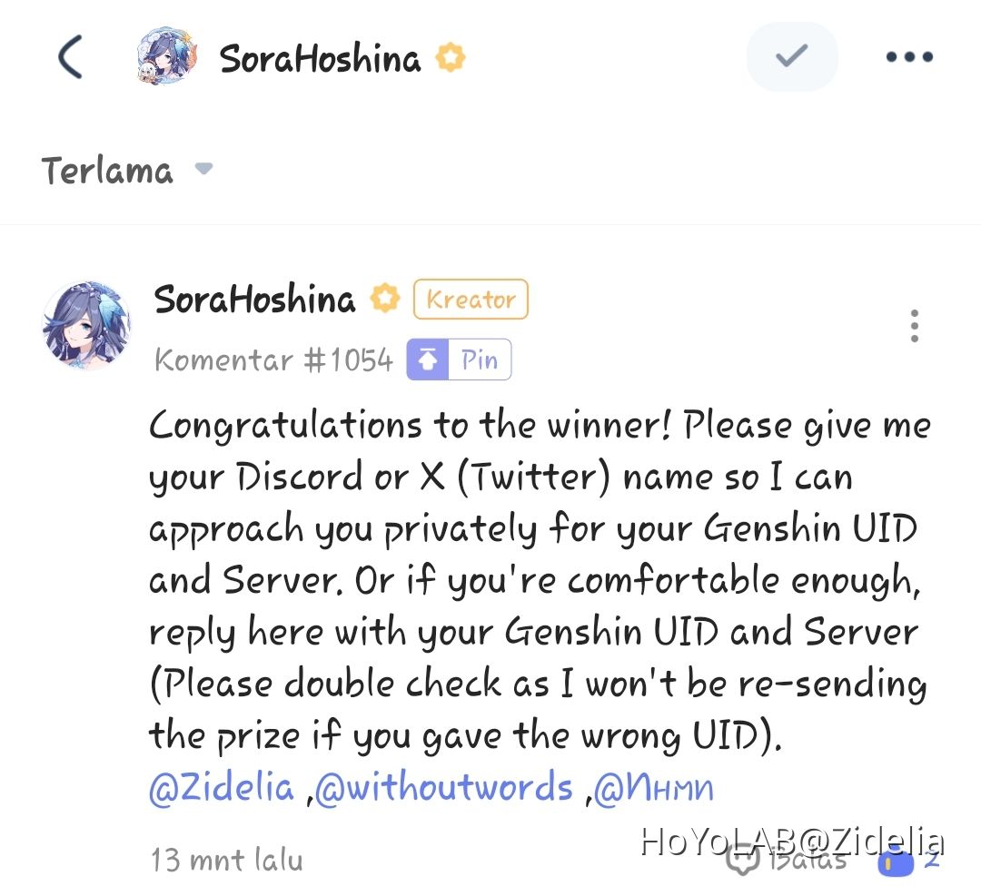 God bless Sora ♪⁠ ⁠\⁠(⁠^⁠ω⁠^⁠\⁠ ⁠) Genshin Impact | HoYoLAB