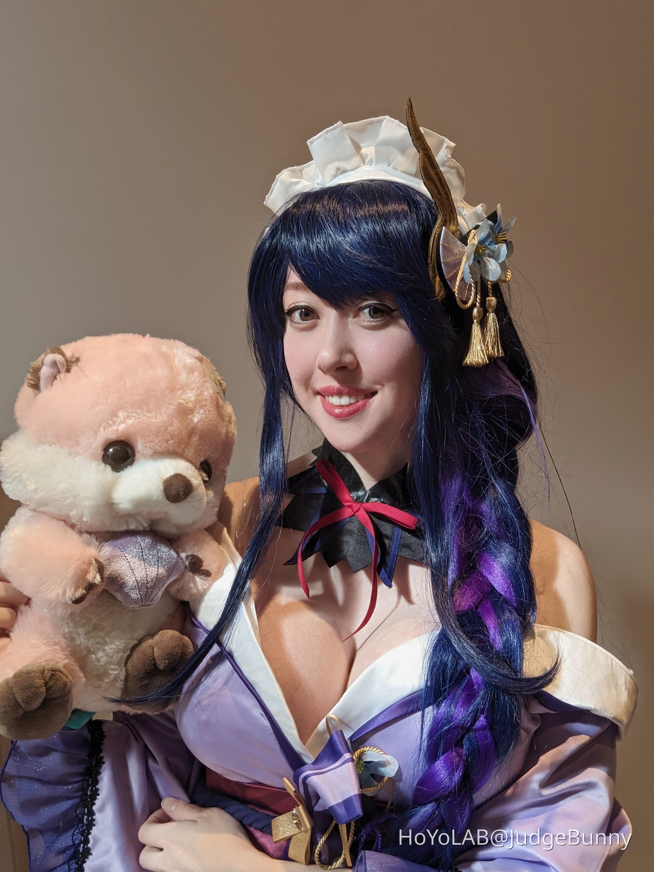 💜🦦Thank you for the otters, Fontaine! Maid Ei Cosplay 🦦💜 Genshin Impact | HoYoLAB