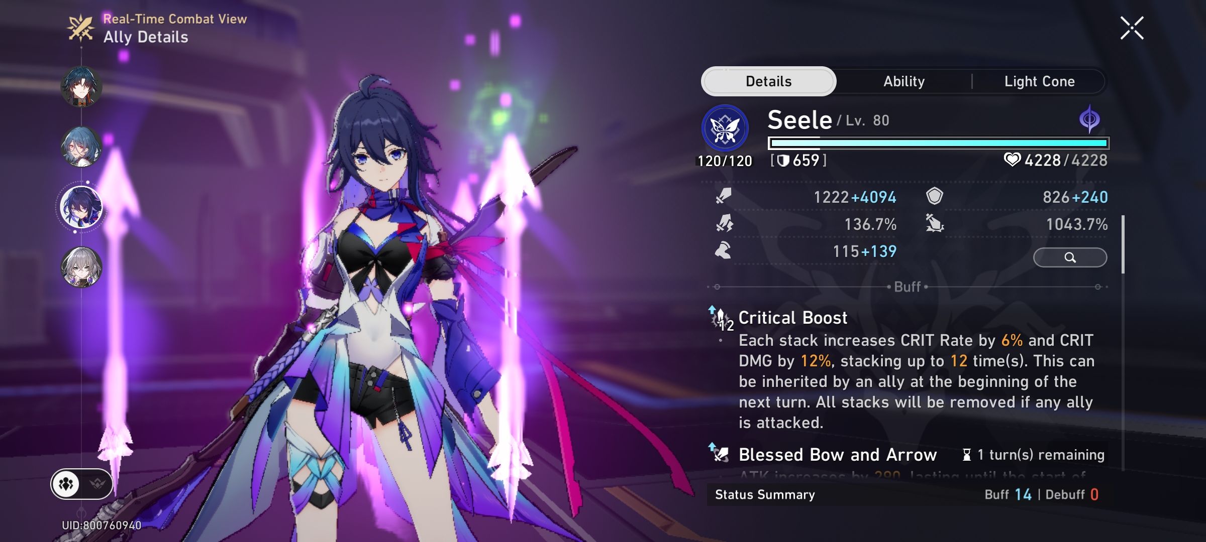 over 1000% crit damage in the new simulated universe Honkai: Star Rail ...