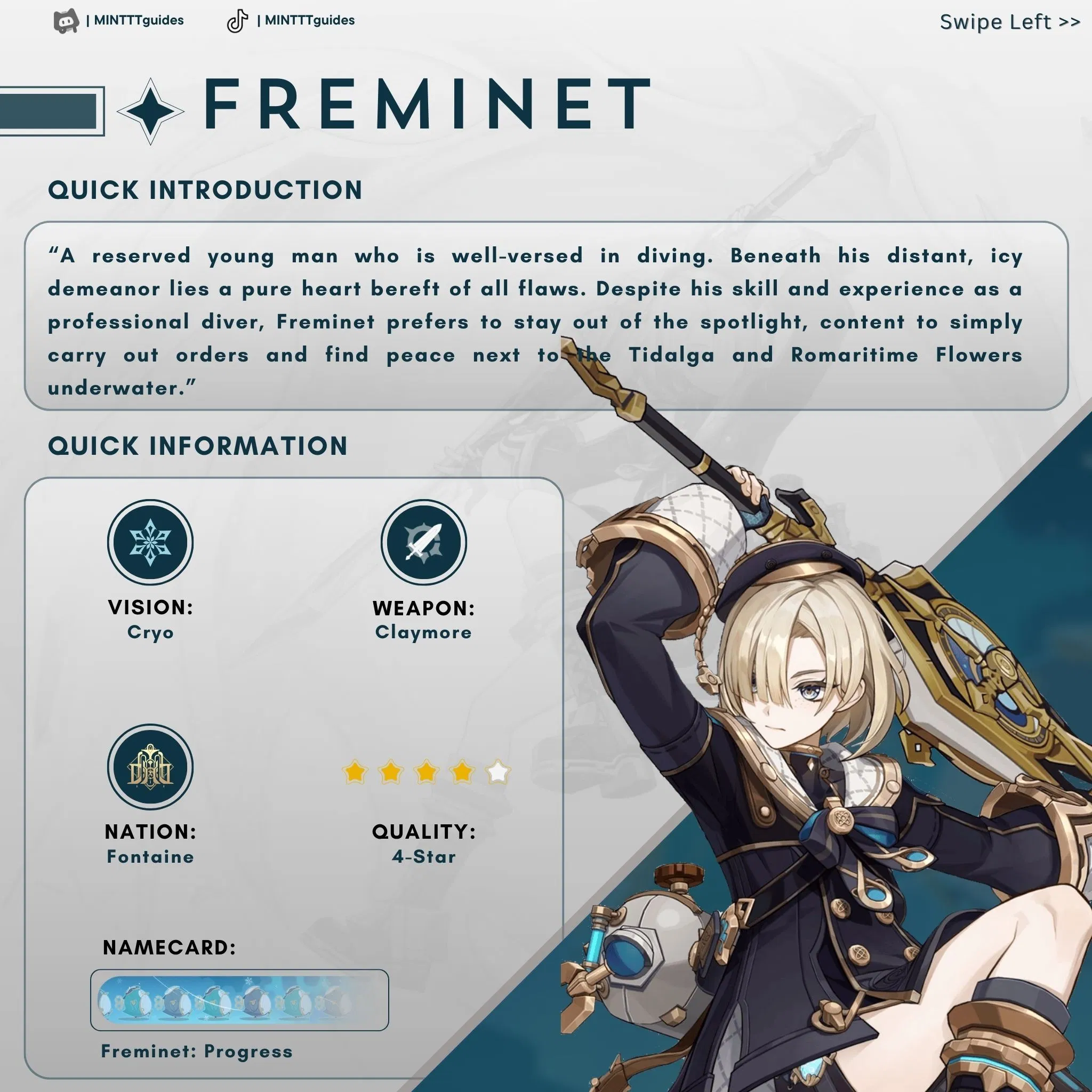 FREMINET - BUILD GUIDE (V4.0) | GENSHIN IMPACT Genshin Impact | HoYoLAB