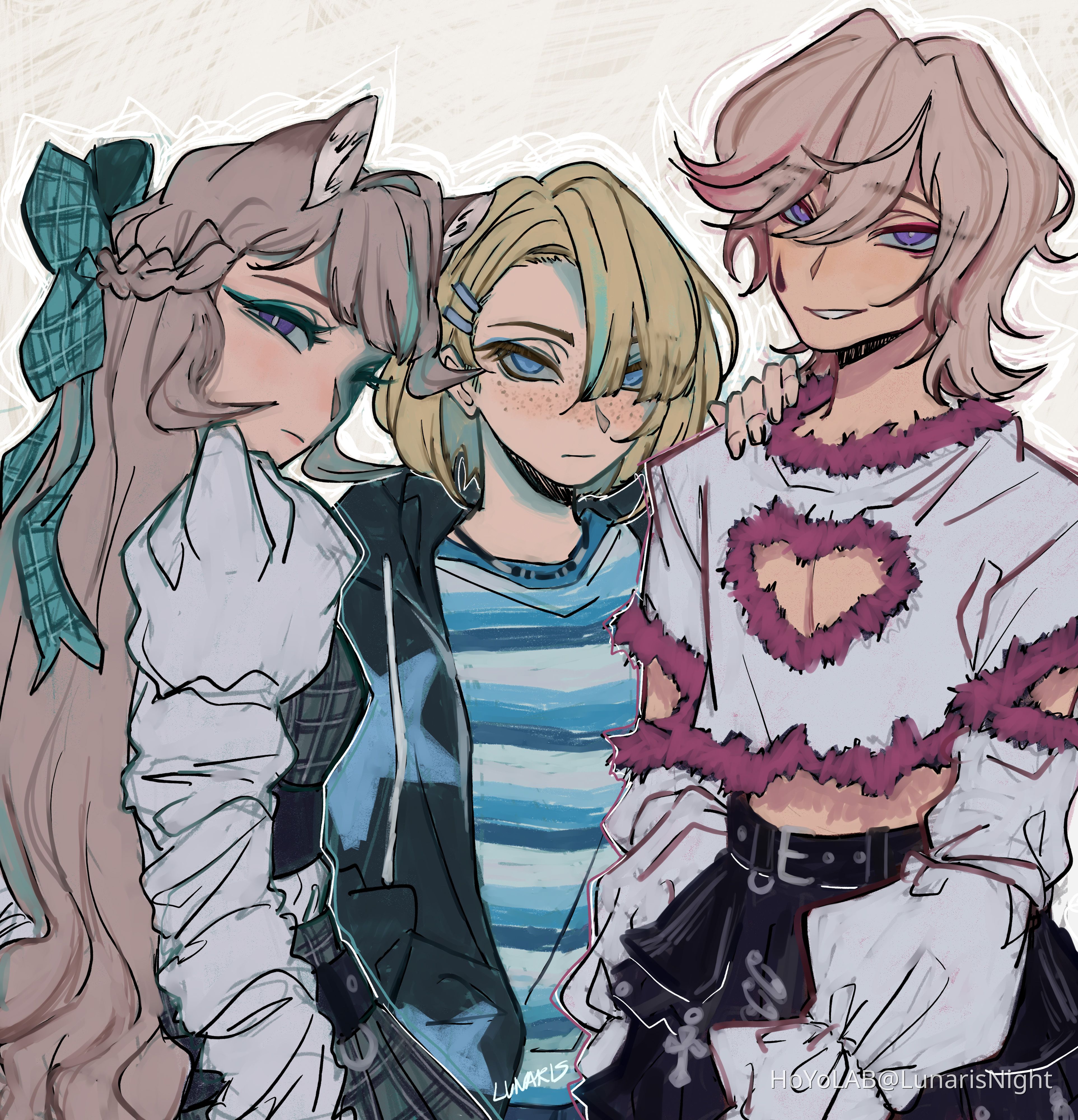 the trio Genshin Impact | HoYoLAB