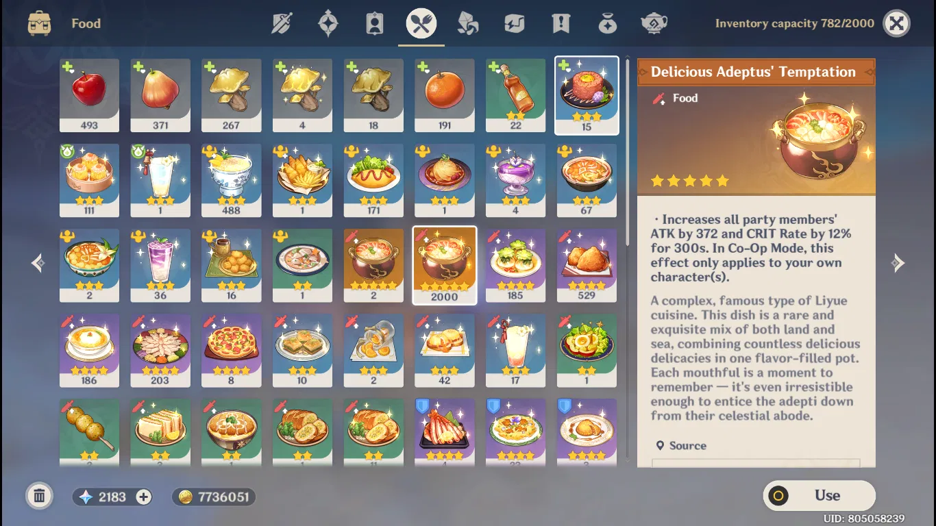 Cooking My 2000 Adeptus Temptation Genshin Impact | HoYoLAB