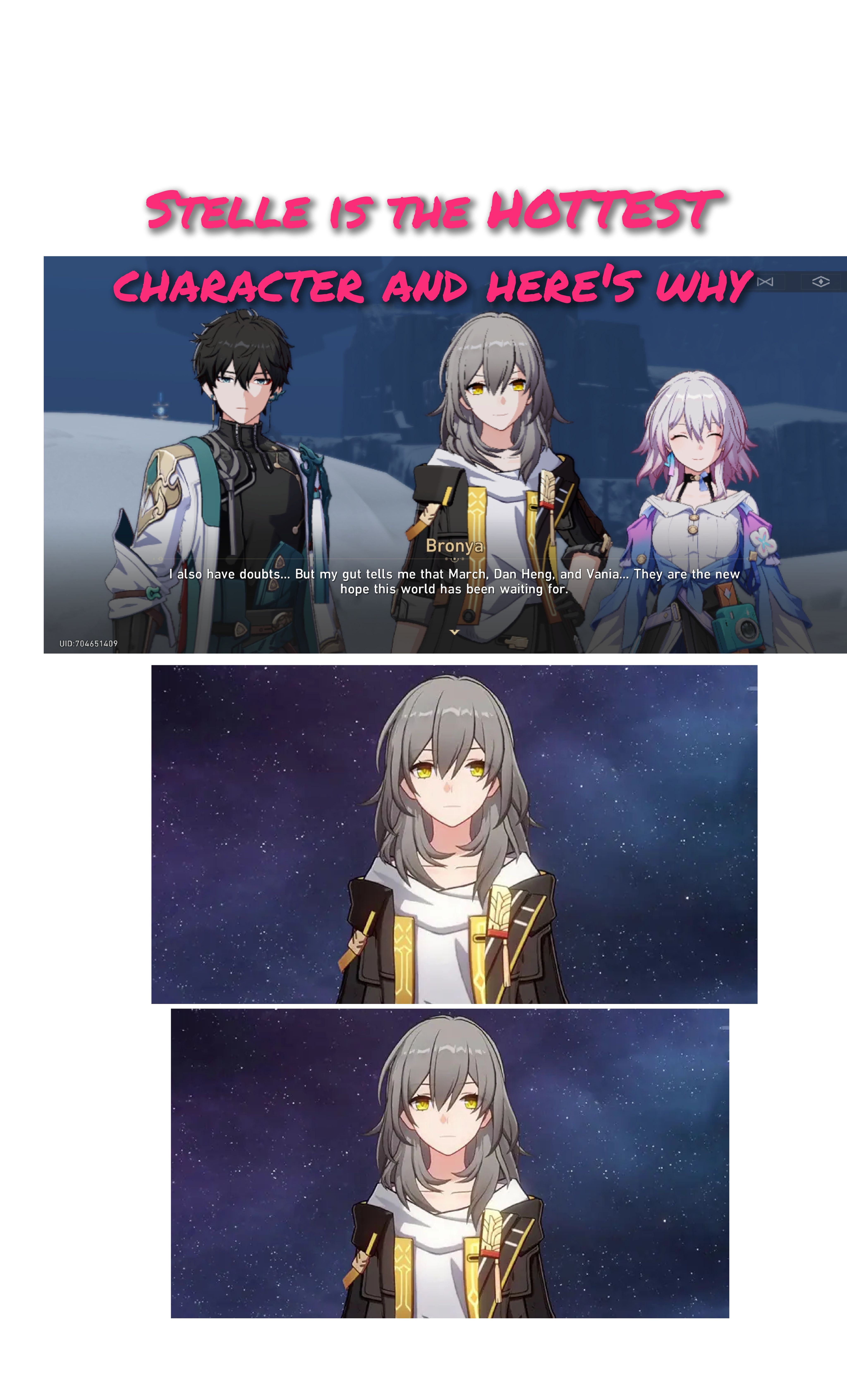 Stelle is hot and here's why 👇 Honkai: Star Rail | HoYoLAB