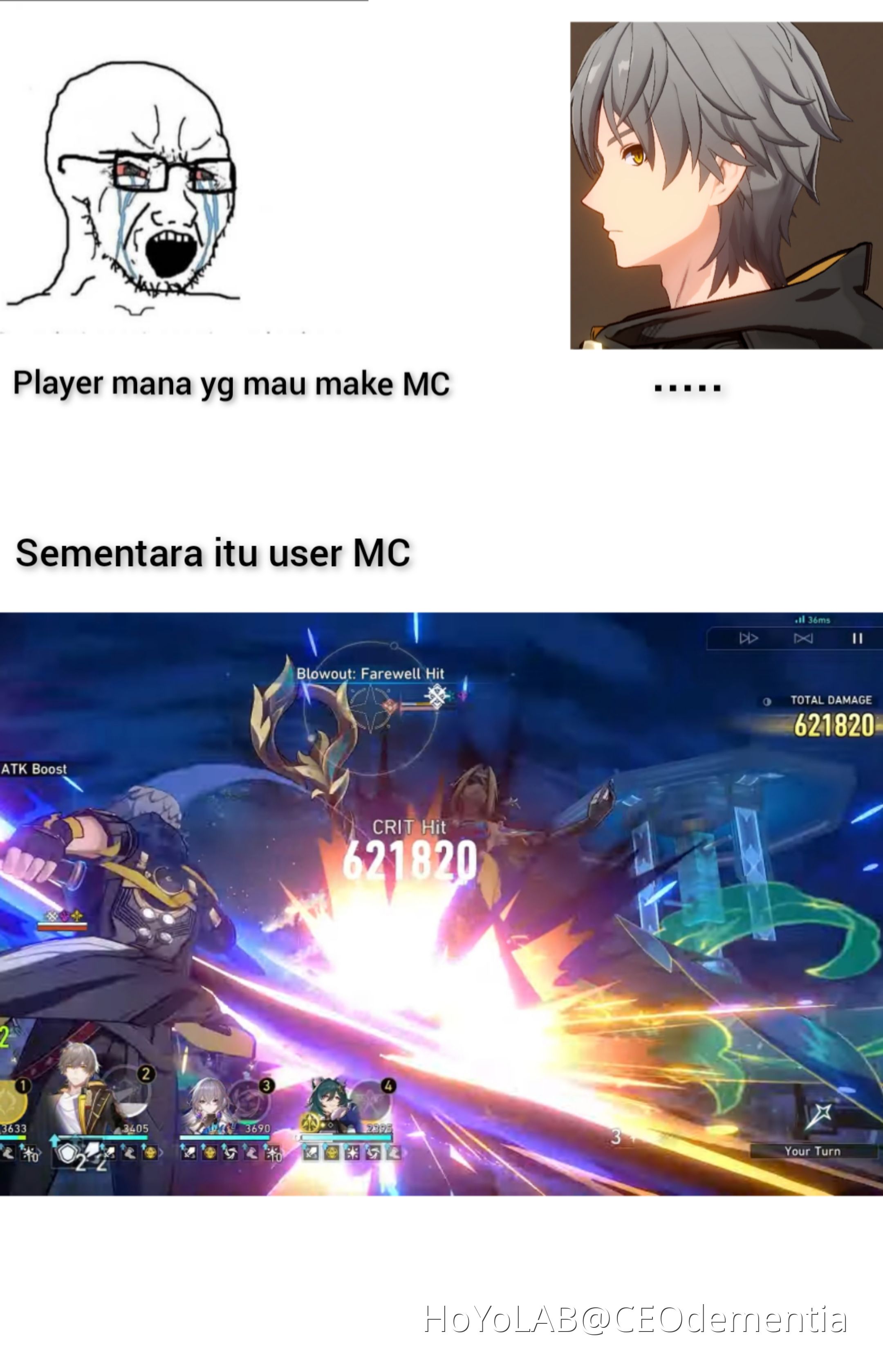 Player hsr ketika disuruh jngan make MC 🗿 Honkai: Star Rail | HoYoLAB