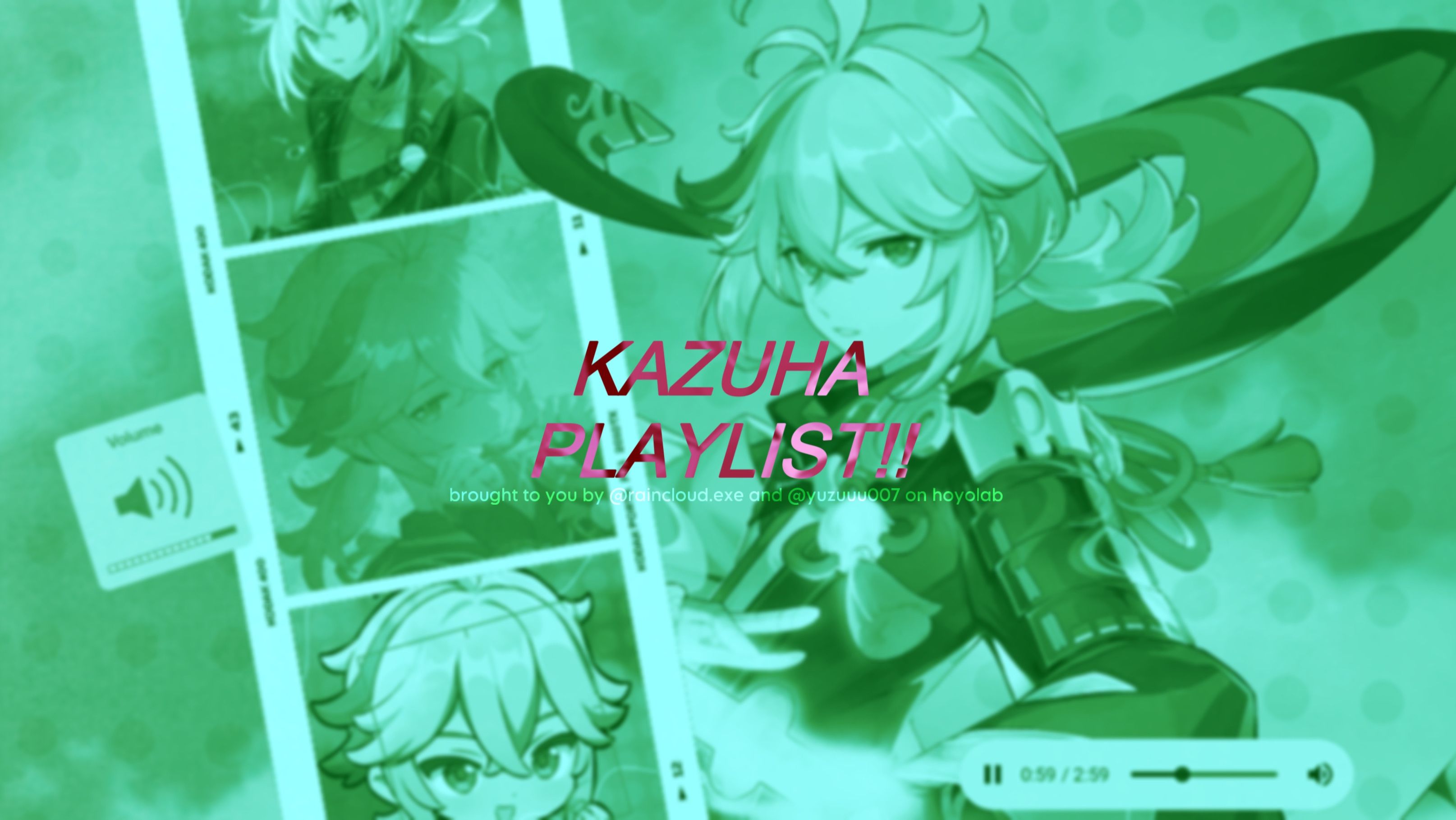 BOTTLEMI PLAYLIST REQUEST || Kaedehara Kazuha [GI] Genshin Impact | HoYoLAB