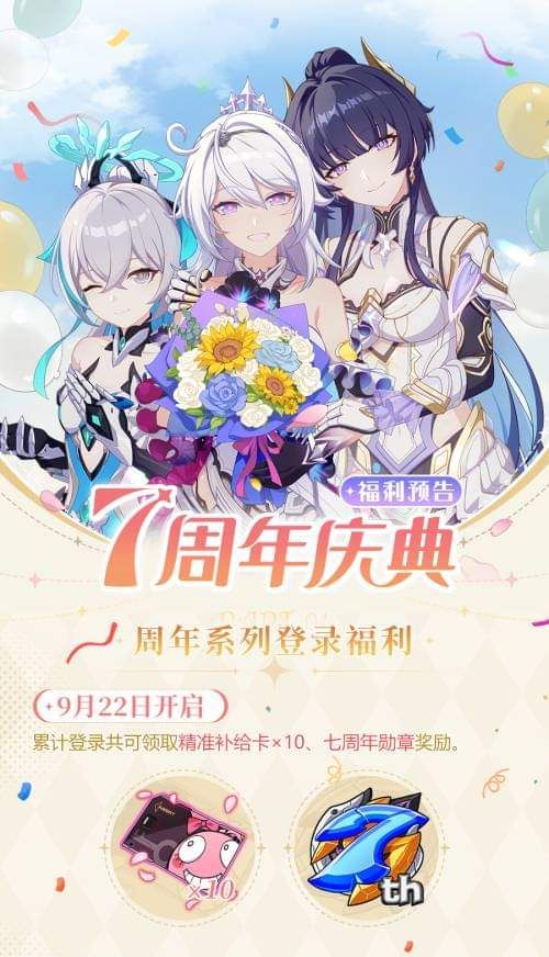 Quà Kỉ Niệm 7 Năm sắp tớiii ️🫶 Honkai Impact 3rd | HoYoLAB