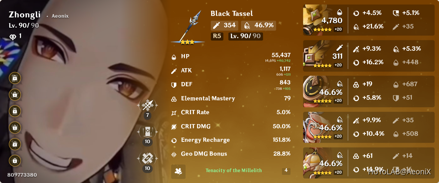 here's my full support build for john lee Genshin Impact | HoYoLAB