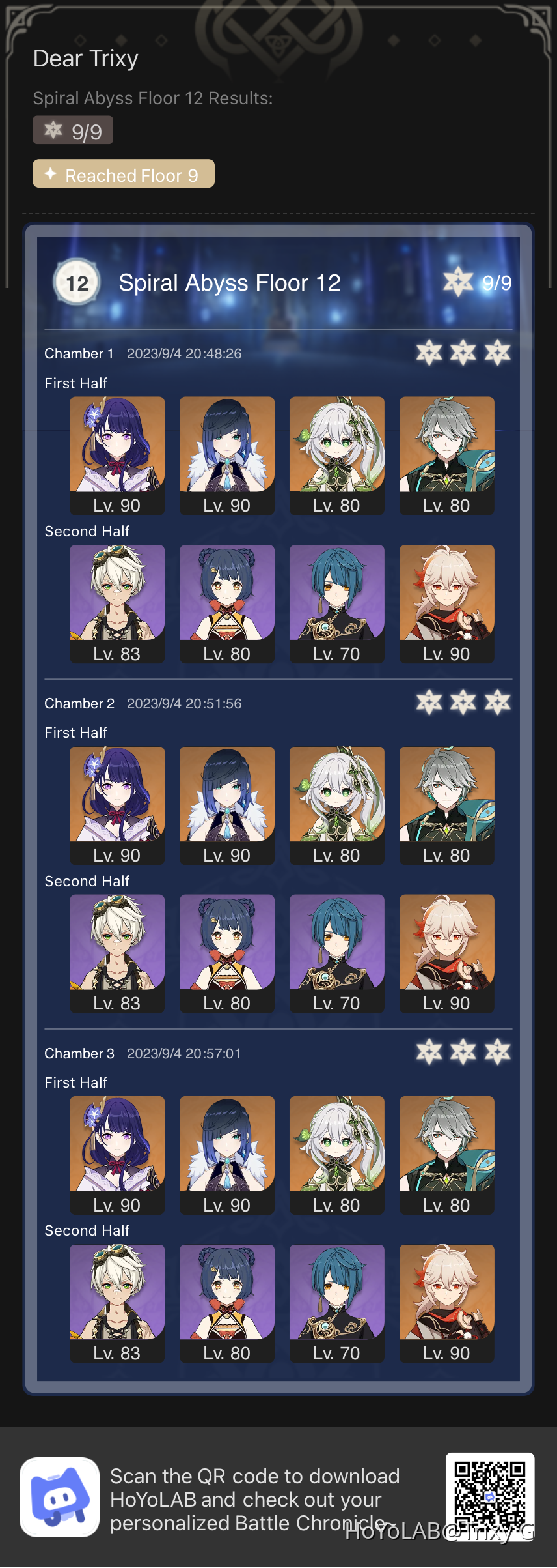 Sharing my current line up for spiral abyss floor 12 🤍 Genshin Impact ...