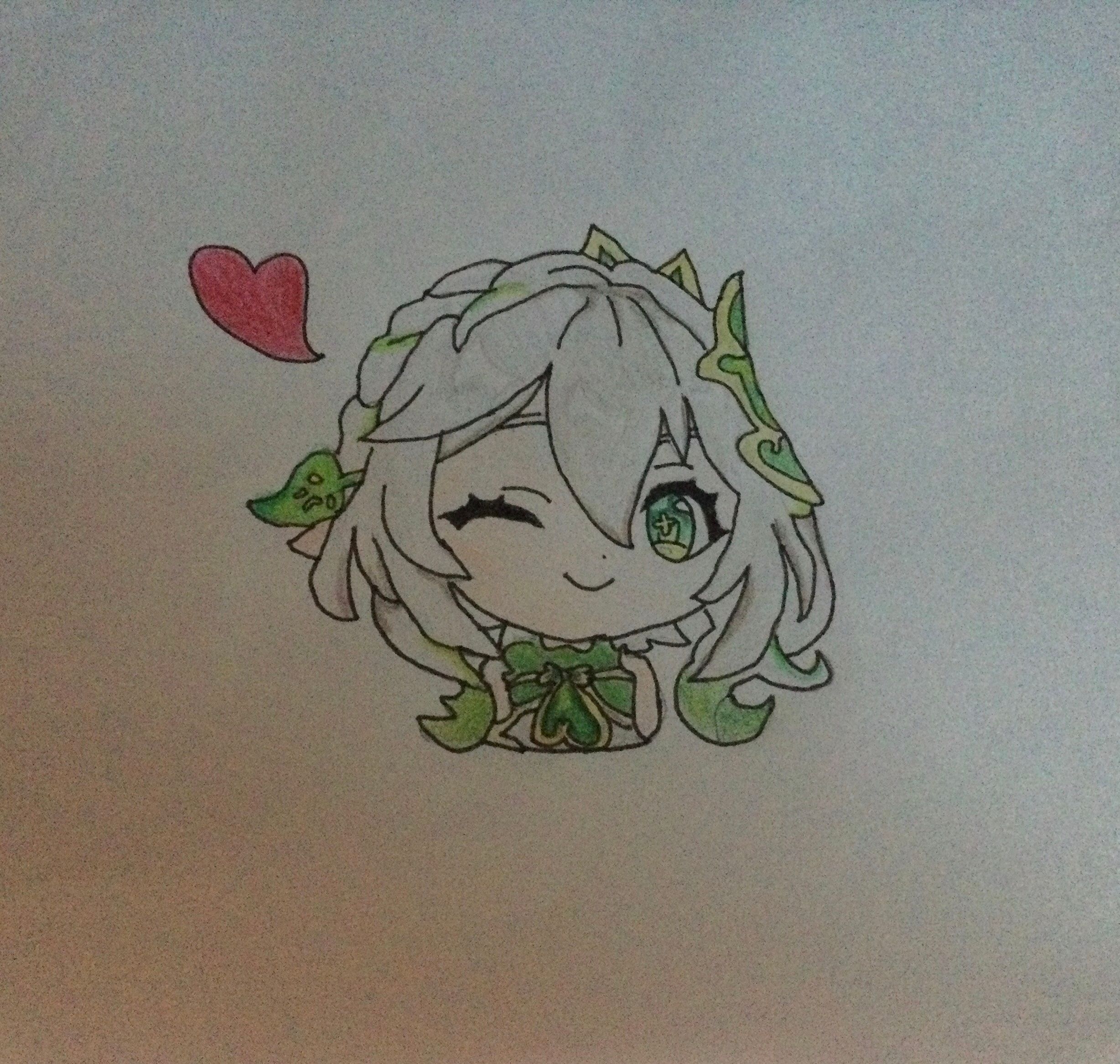 My Nahida drawing! Genshin Impact | HoYoLAB