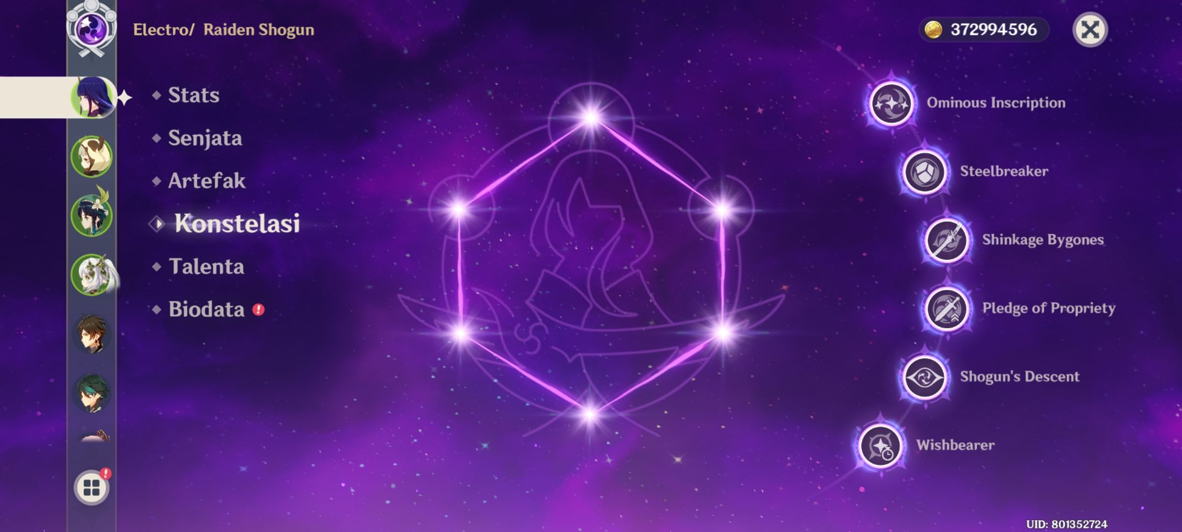 Raiden C6. nabung buat Focalor Genshin Impact | HoYoLAB