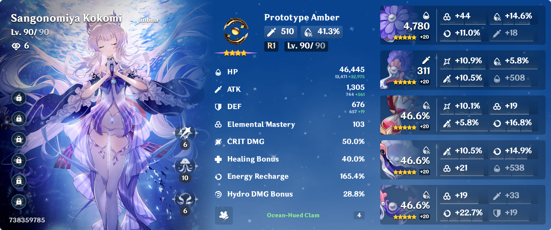 My Kokomi build Genshin Impact | HoYoLAB