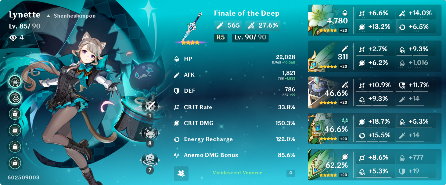 Lynette build Genshin Impact | HoYoLAB