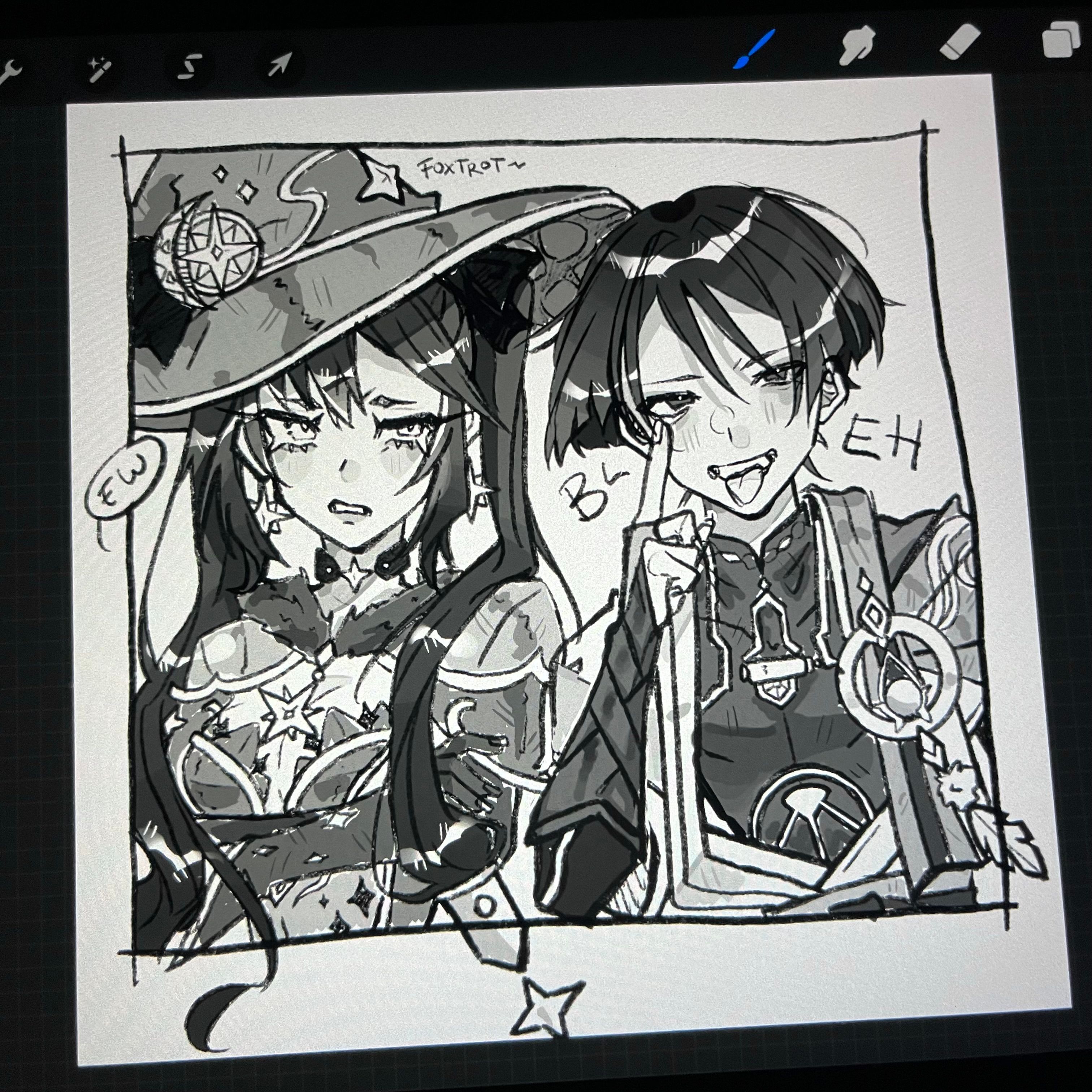 Edgy brat and witch WIP Genshin Impact | HoYoLAB