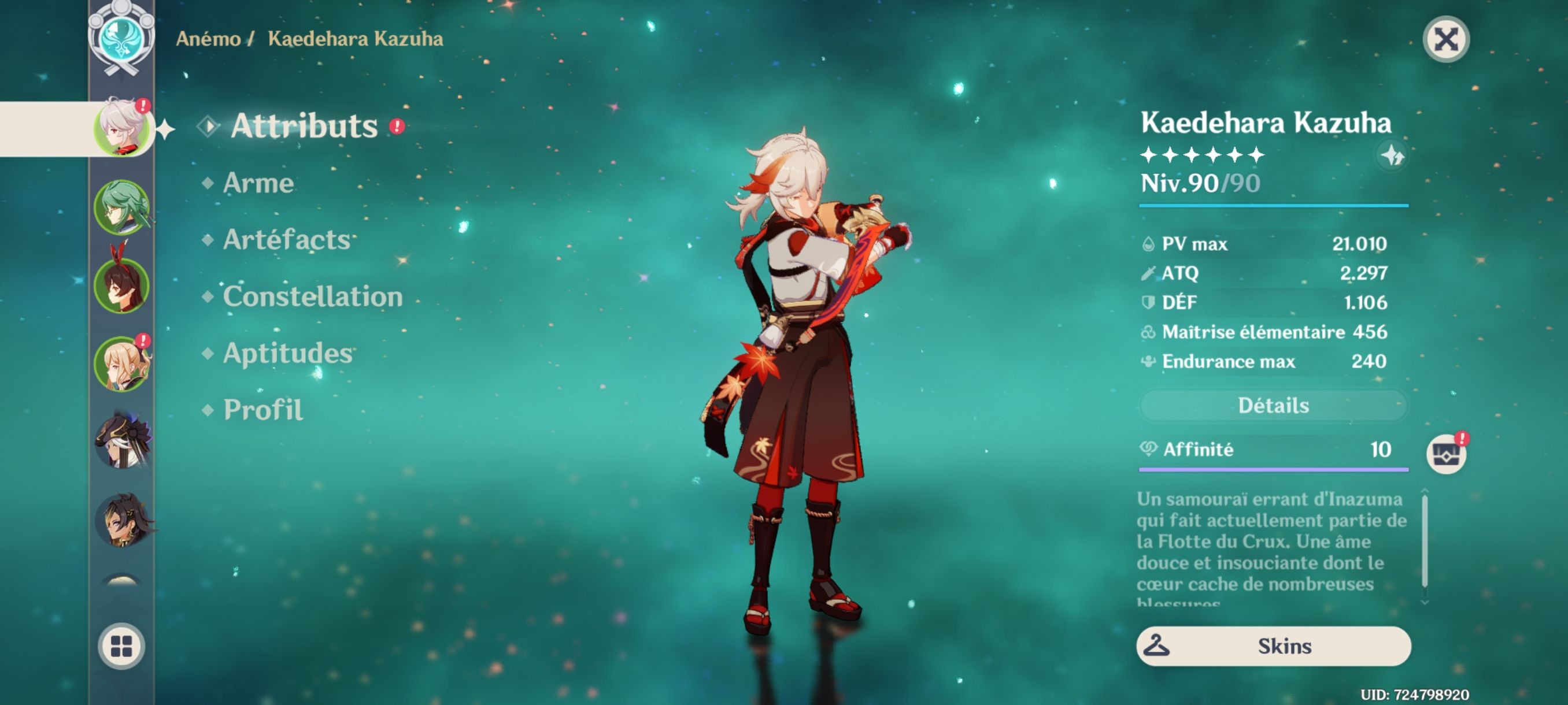 Niveau 10 d'affinité avec Jean et Kazuha Genshin Impact | HoYoLAB