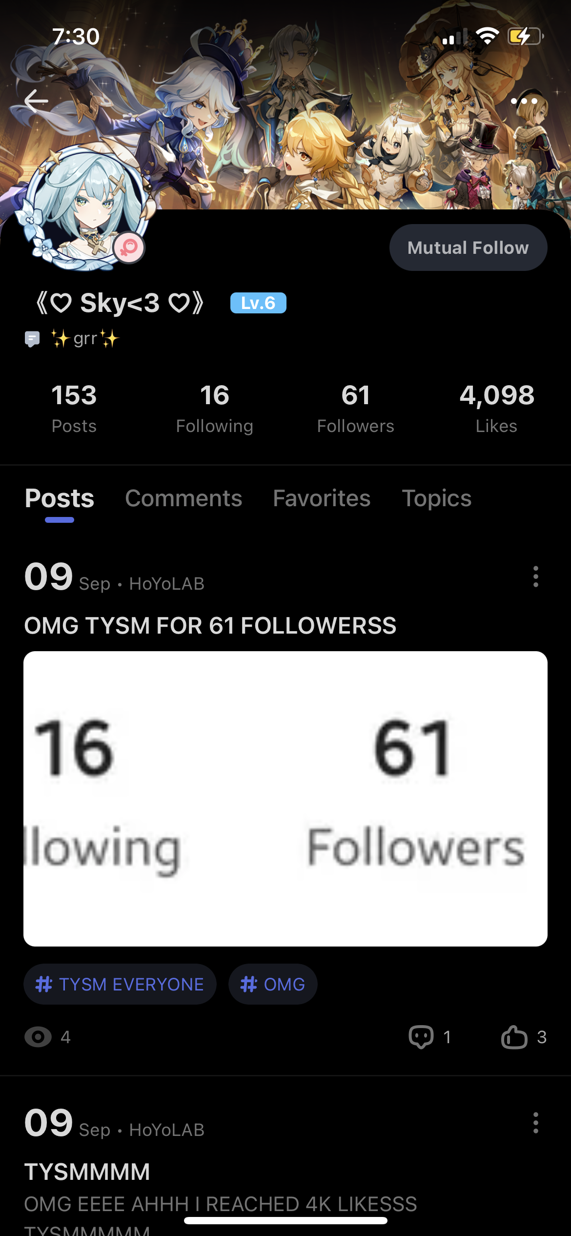 Go follow my little sister rn grr | HoYoLAB