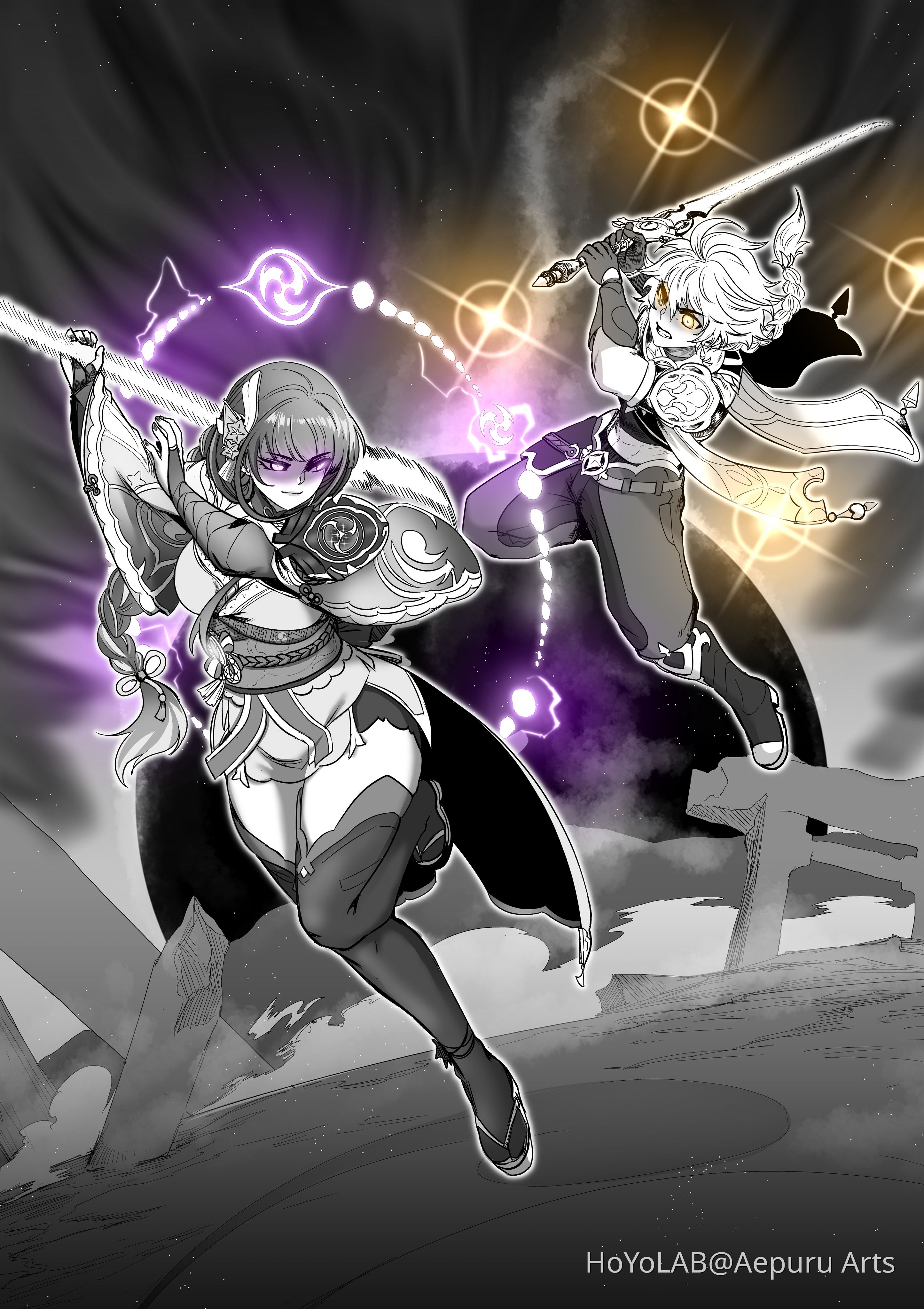 Raiden Ei vs Aether Genshin Impact | HoYoLAB