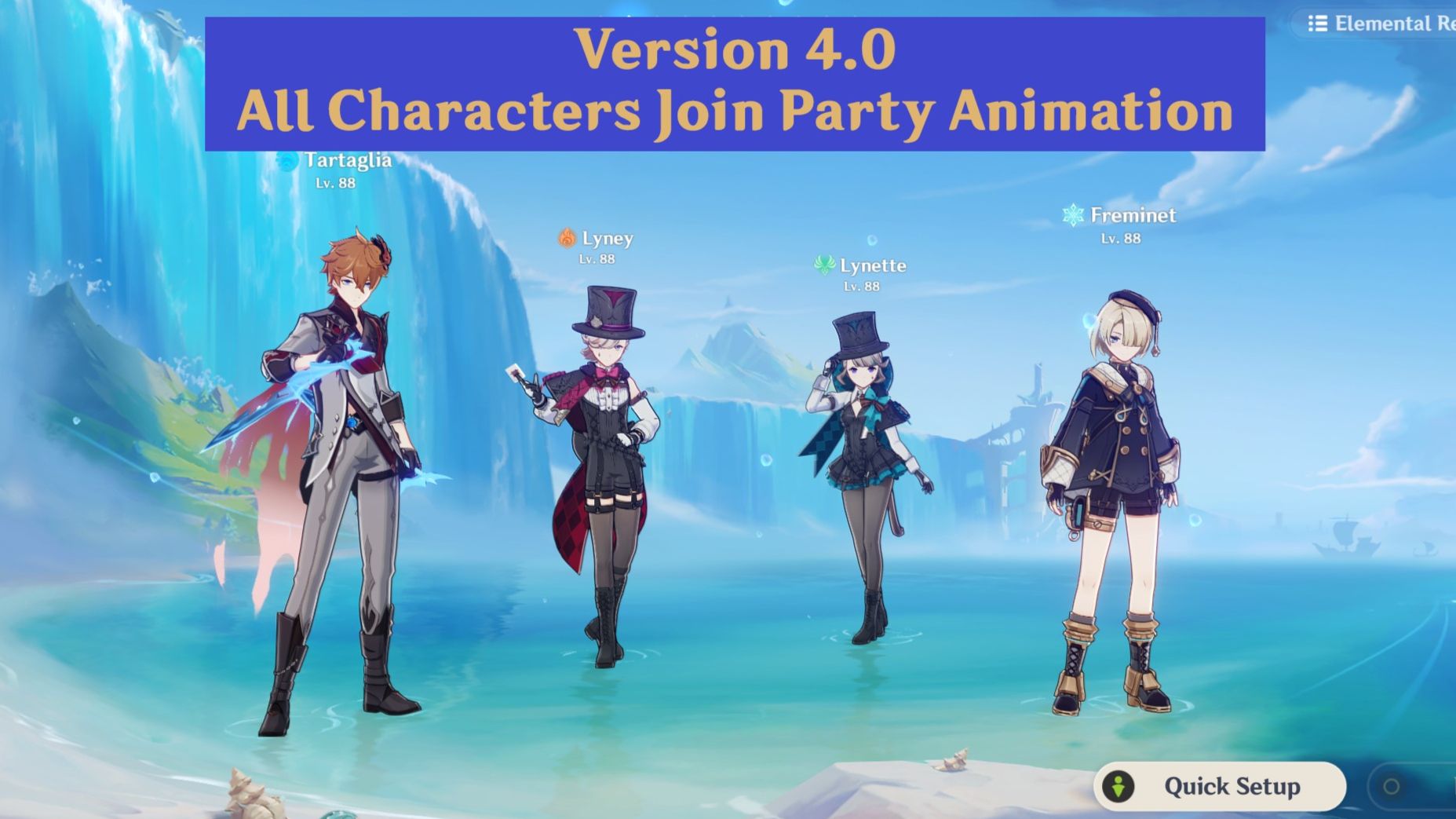 Version 4.0 - All Characters Join Party Animation Genshin Impact | HoYoLAB