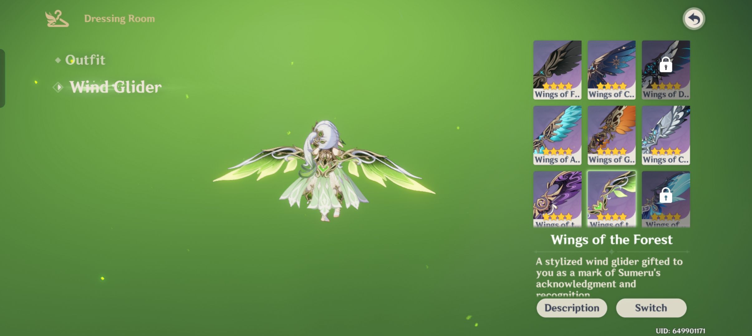 Finally, after a long exploration I got this Wings of the Forest for ...