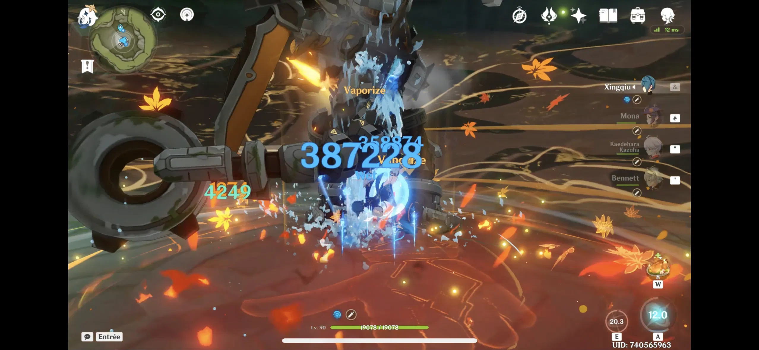 Mon Xingqiu fait un double vape à 746 102 et one shot un boss 😳 Genshin ...