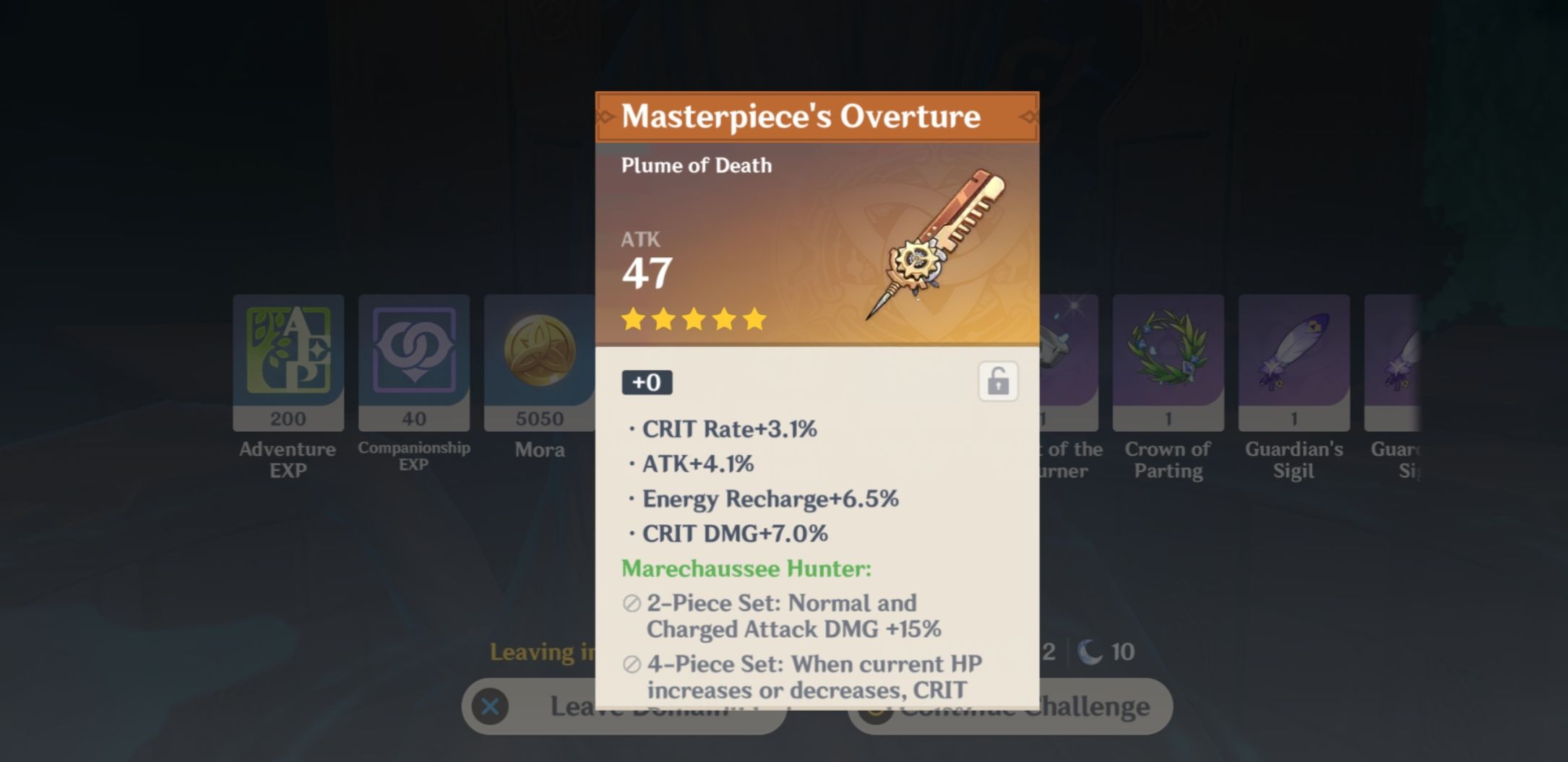 the rng of this artifact domain is 👿-- good thing I got this today for ...