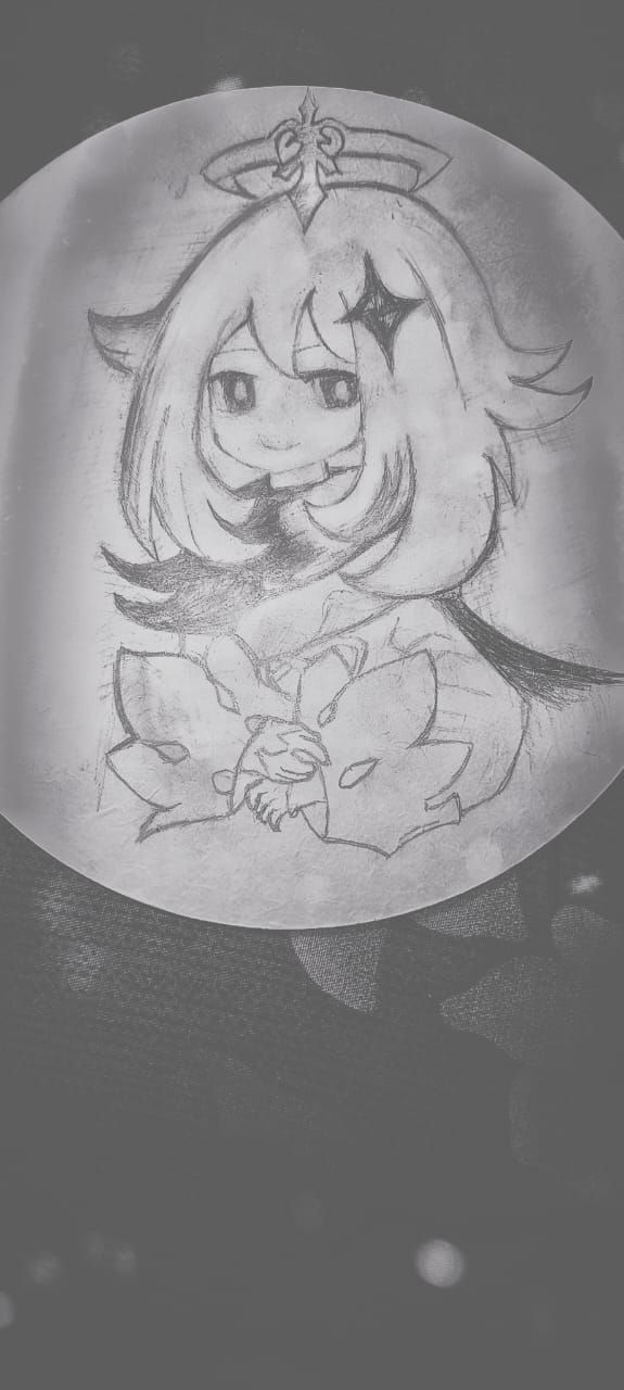 My first Paimon drawing Genshin Impact | HoYoLAB