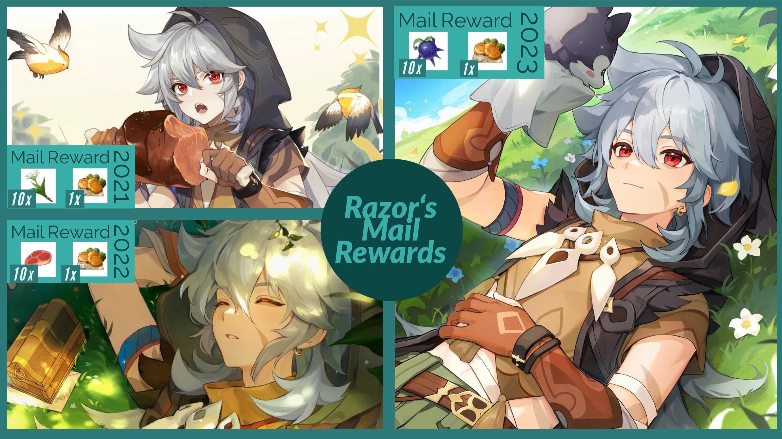 Razor‘s Mail Rewards - Happy Birthday Raizor Genshin Impact | HoYoLAB