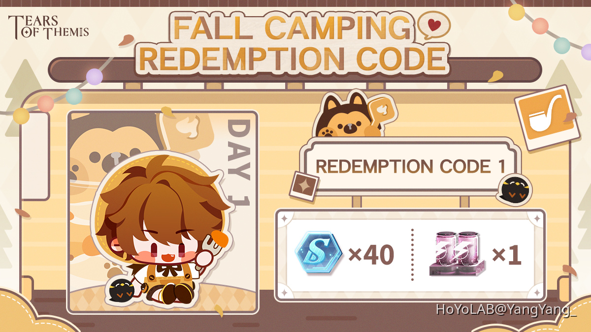 [Redemption Codes] Fall Camping Gifts Tears of Themis | HoYoLAB