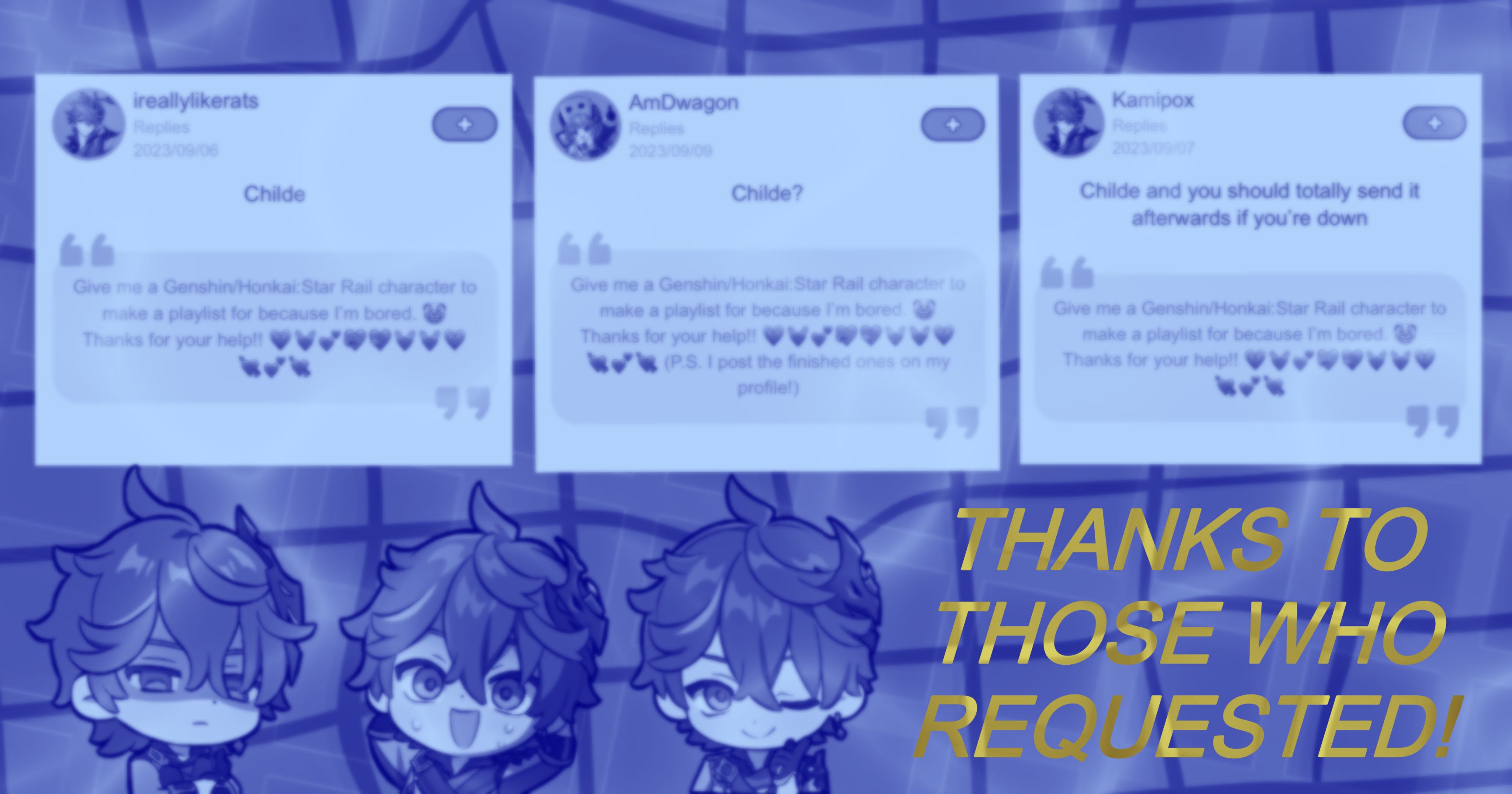 BOTTLEMI PLAYLIST REQUEST || Childe [GI] Genshin Impact | HoYoLAB