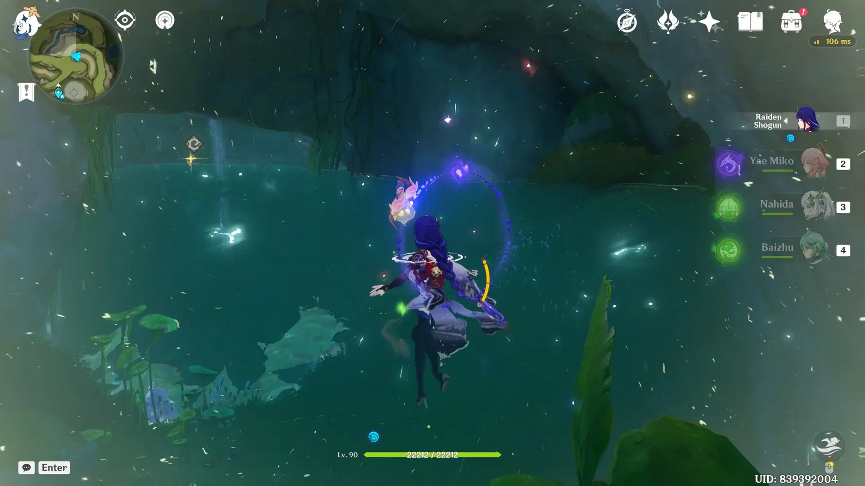 How do I lower the water level in the deepest cave of Ashavan Realm ...